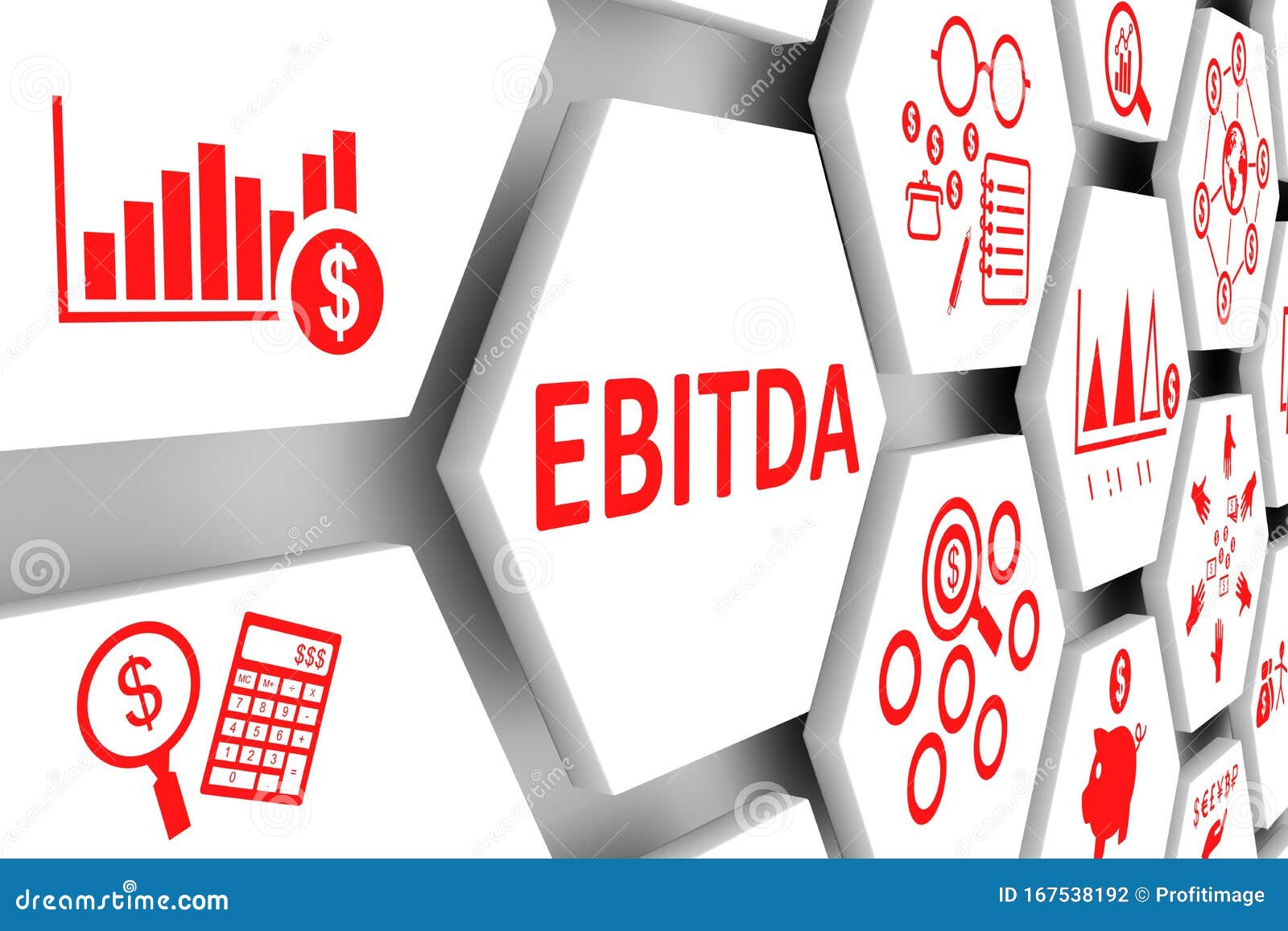 EBITDA Concept White Background Royalty-Free Cartoon | CartoonDealer ...