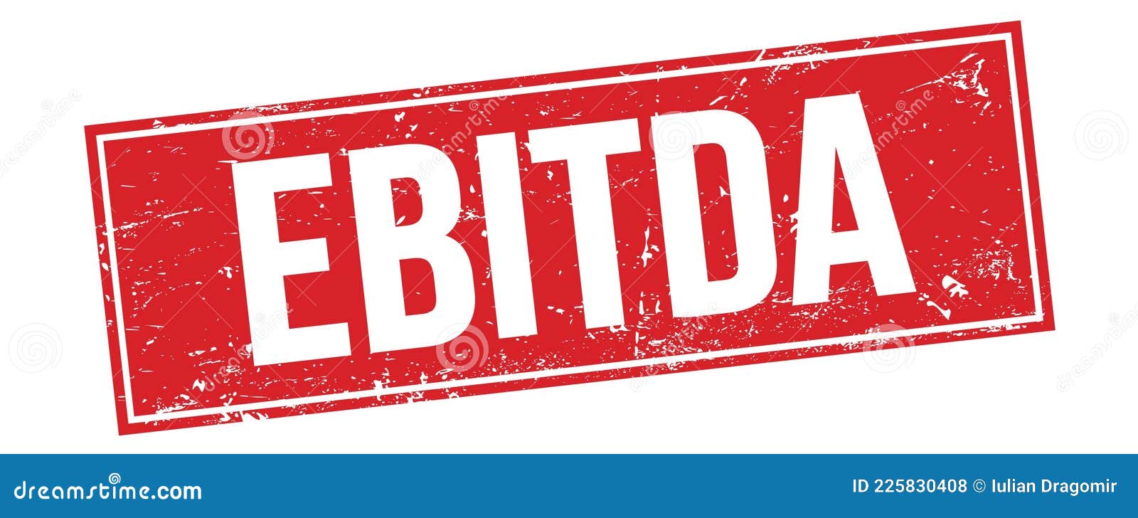 EBITDA Text on Red Grungy Rectangle Stamp Stock Illustration ...