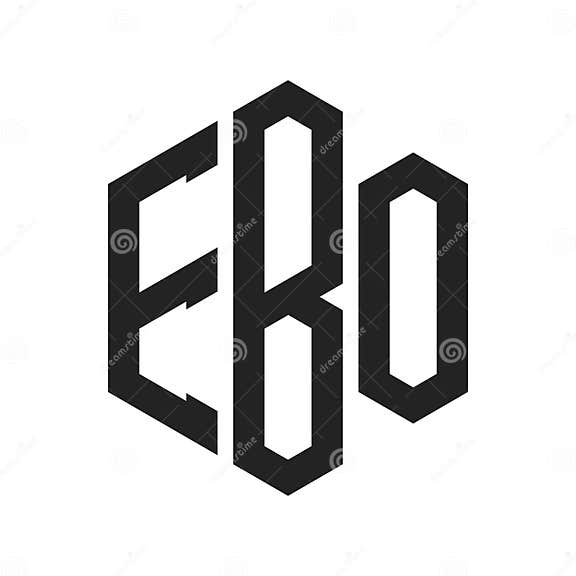 EBO Logo Design. Initial Letter EBO Monogram Logo Using Hexagon Shape ...