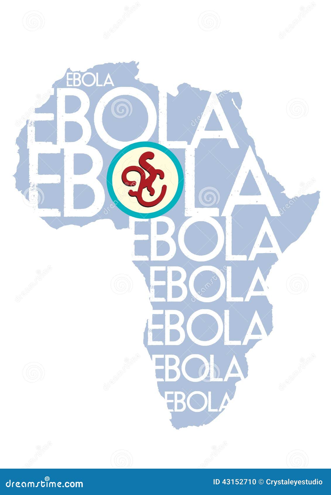 Ebola Vector Illustration. Labeled Virus Bacteria Infection Symptoms ...