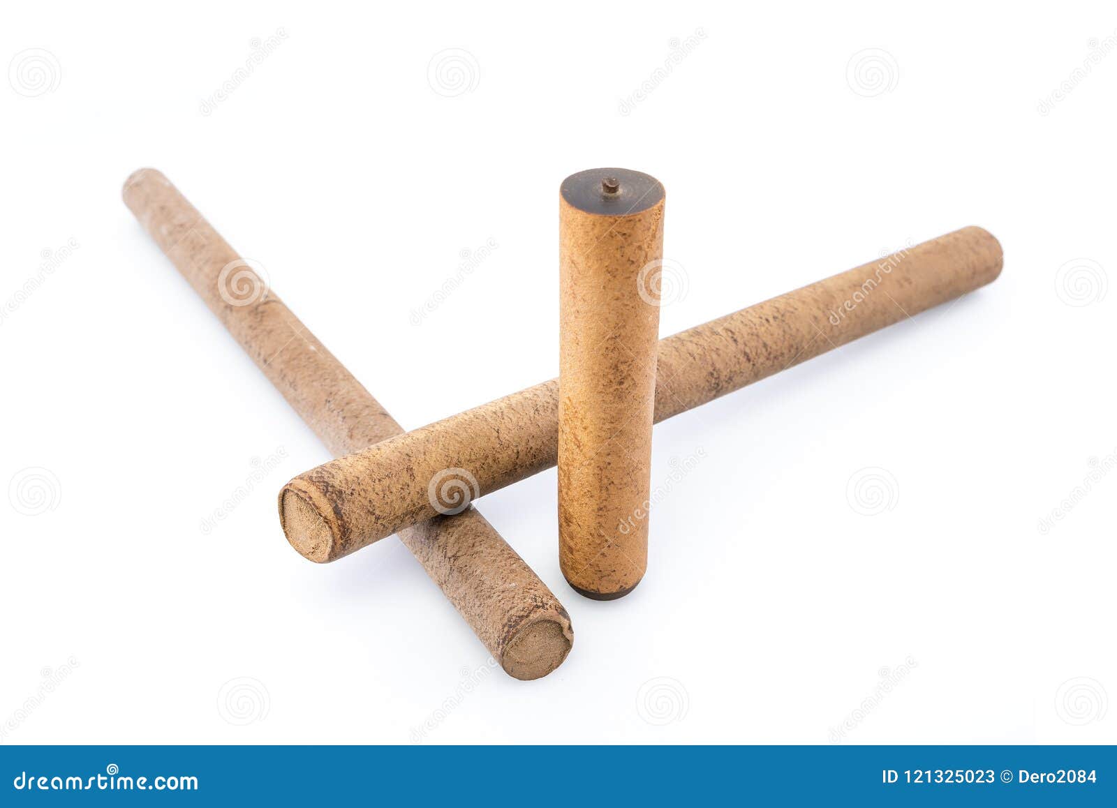 Ebonite Stick on White Background. Also is Known As Hard Rubber or ...