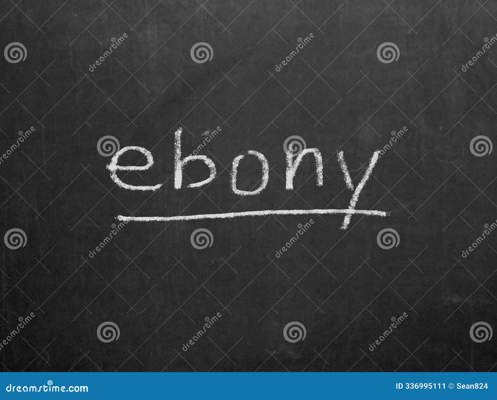 Ebony concept word stock illustration. Illustration of word - 336995111