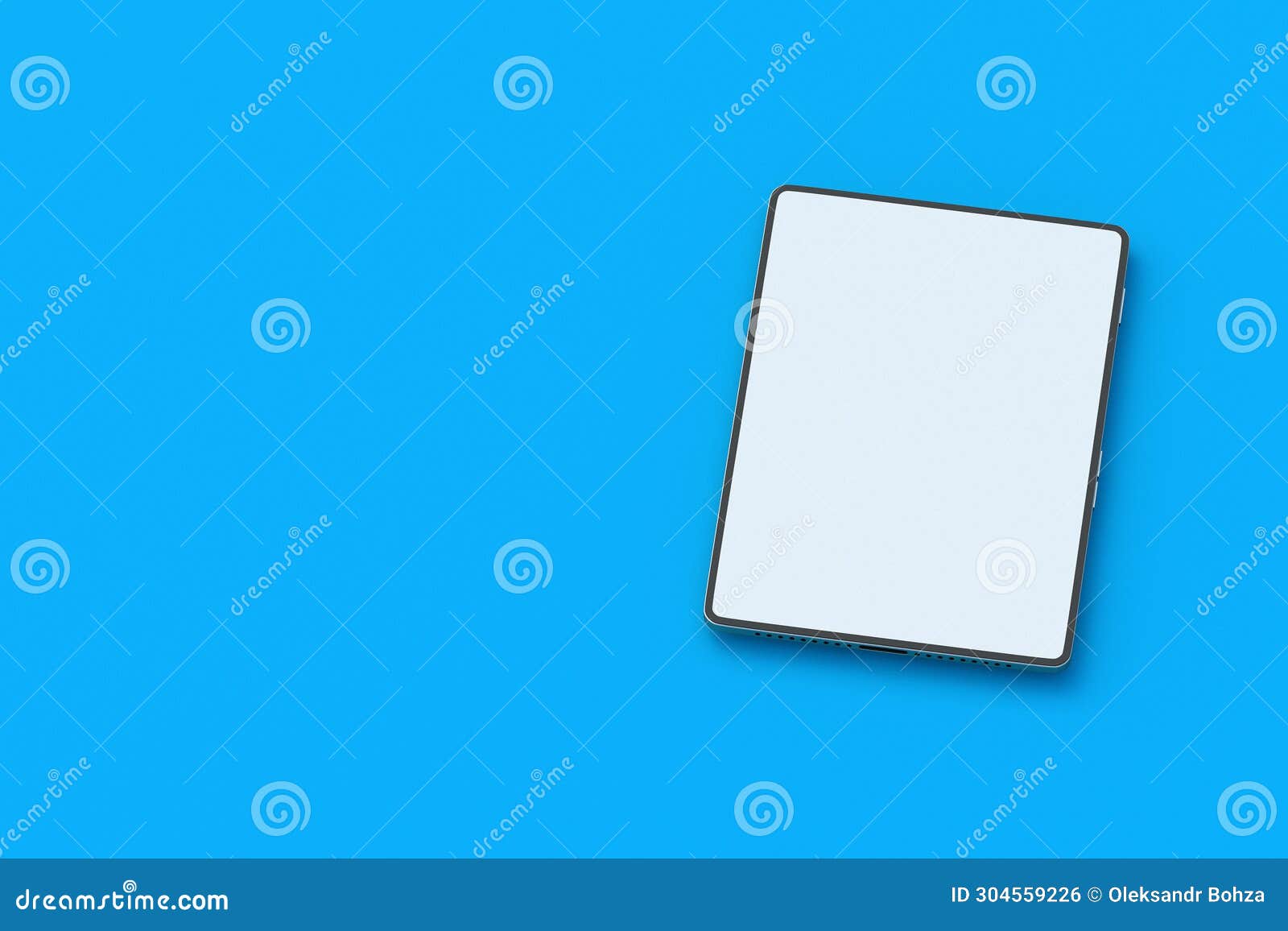 Ebook on Blue Background. Modern Textbook. Digital Library Stock ...