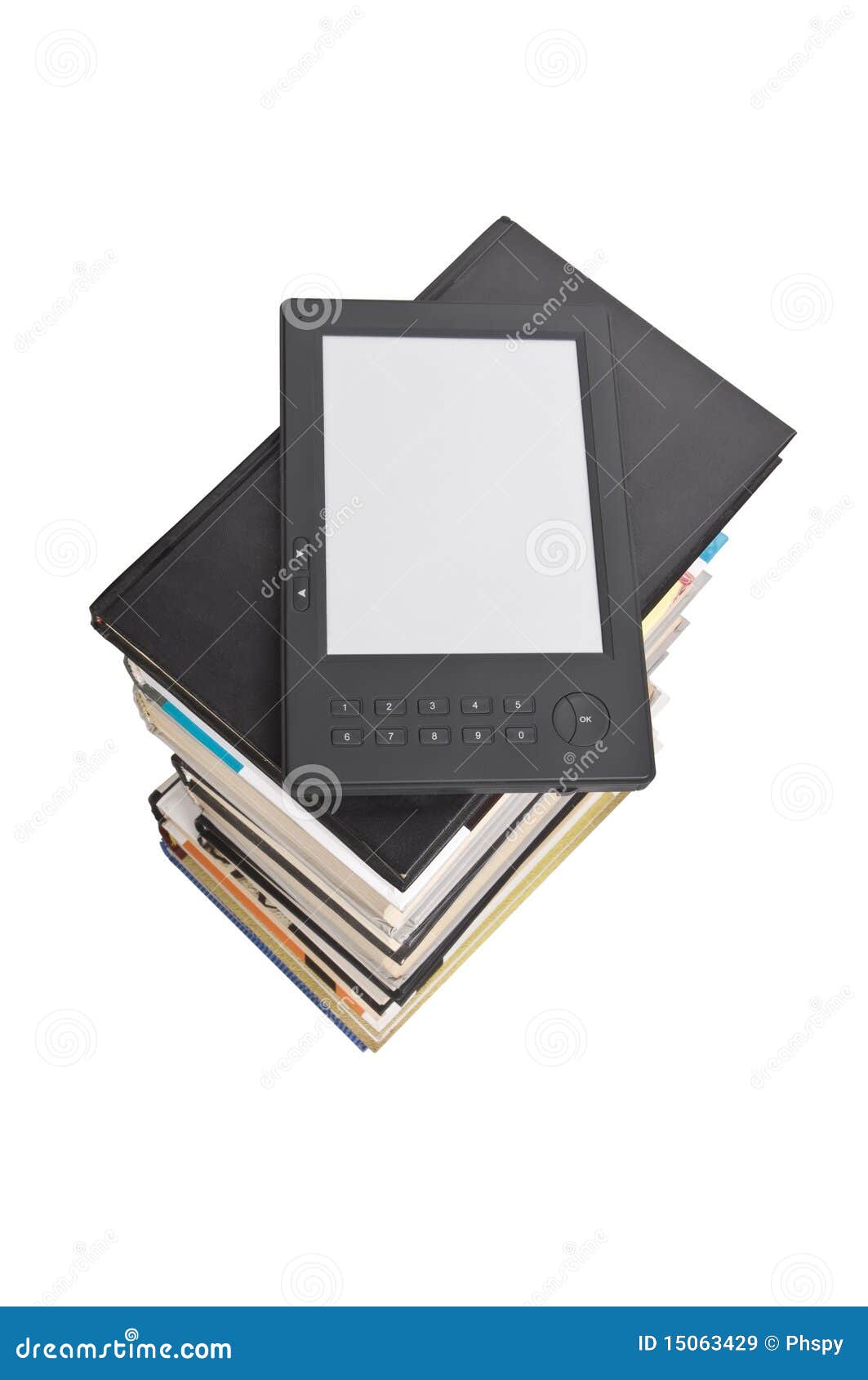 EBook on books stock image. Image of reading, concept - 15063429