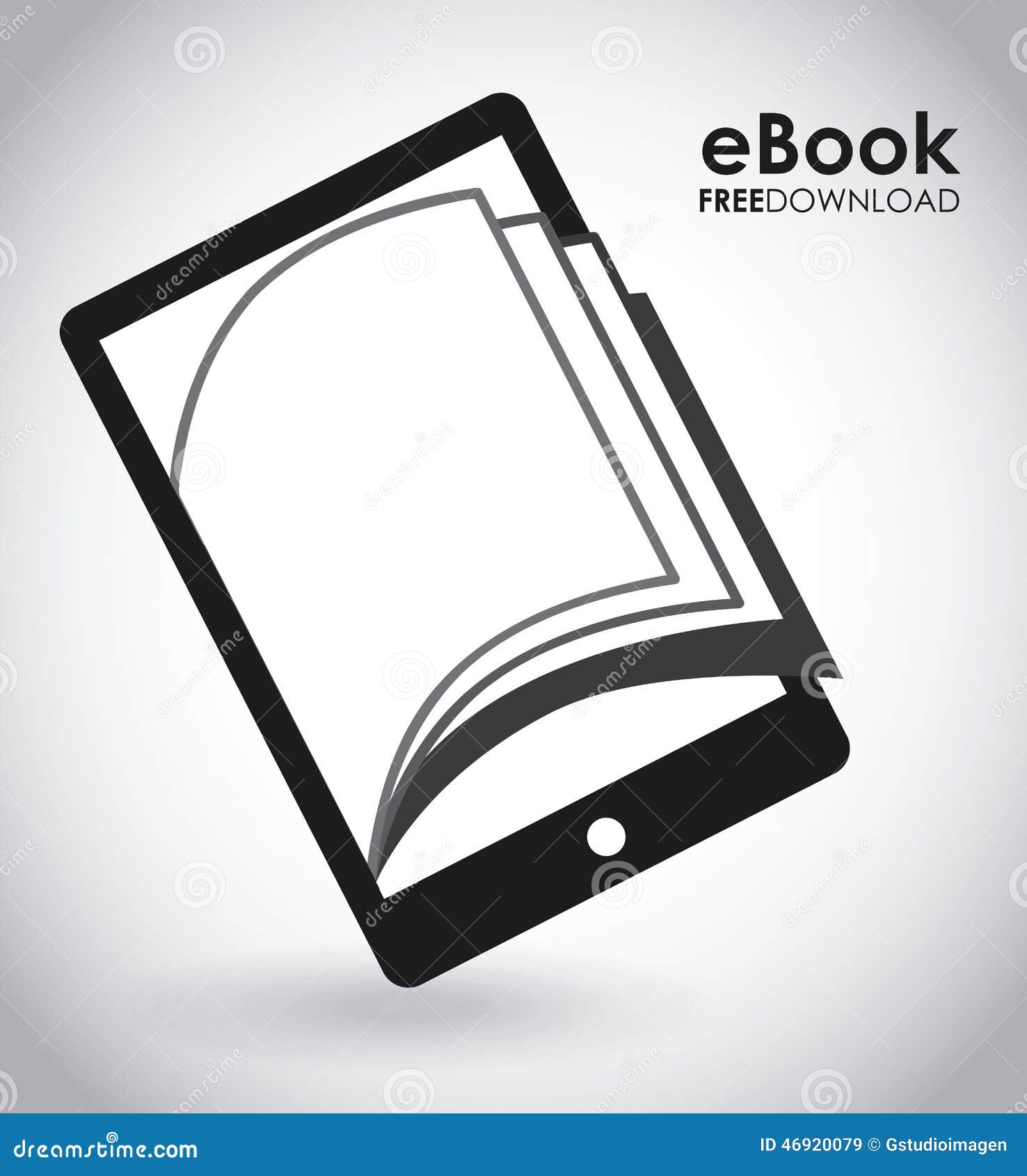 Ebook design stock vector. Illustration of document, ebook - 46920079