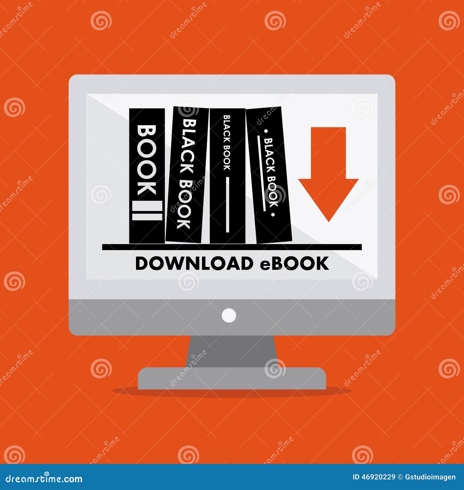 Ebook design stock vector. Illustration of icon, black - 46920229