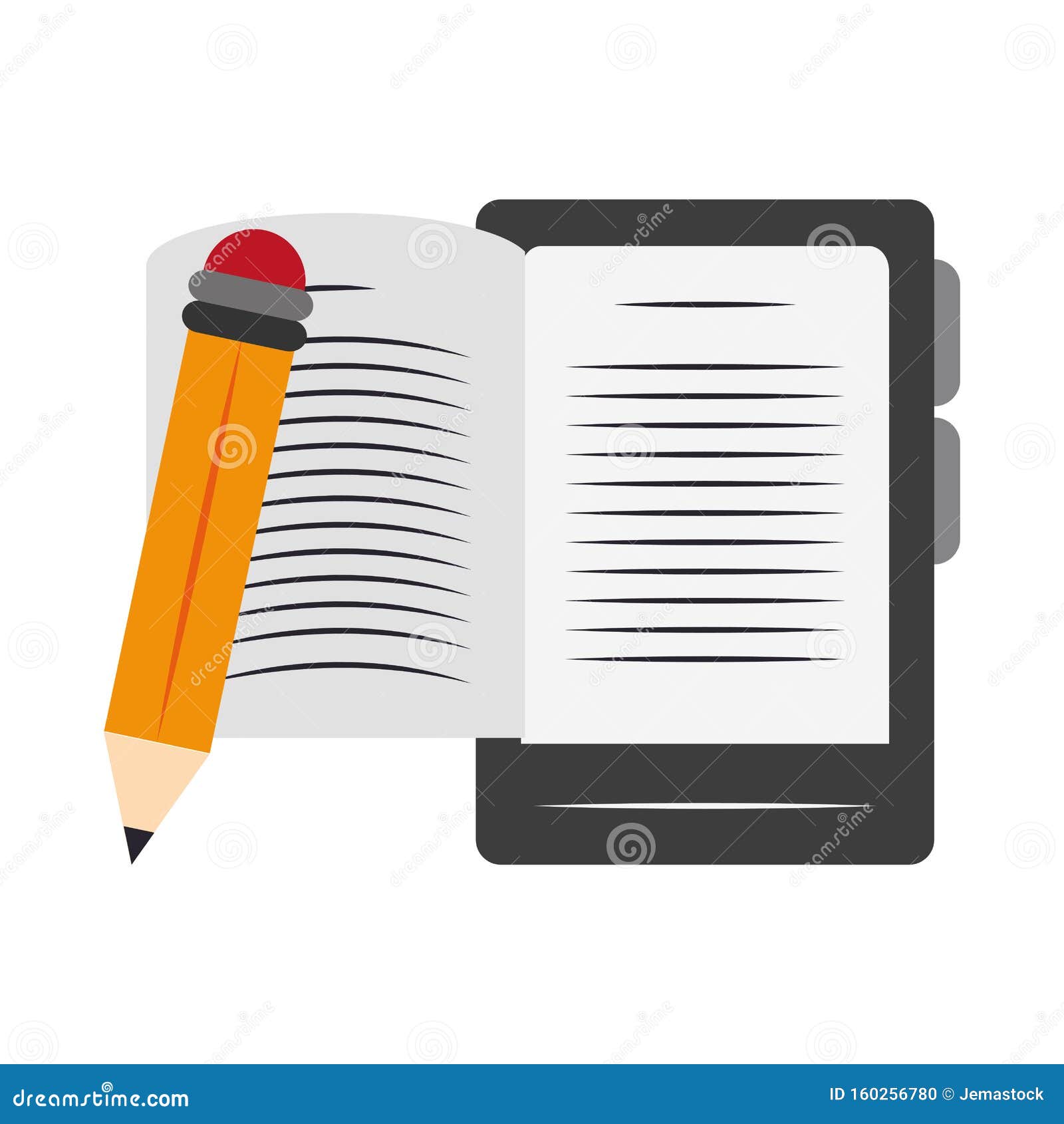 Ebook device design stock vector. Illustration of modern - 160256780