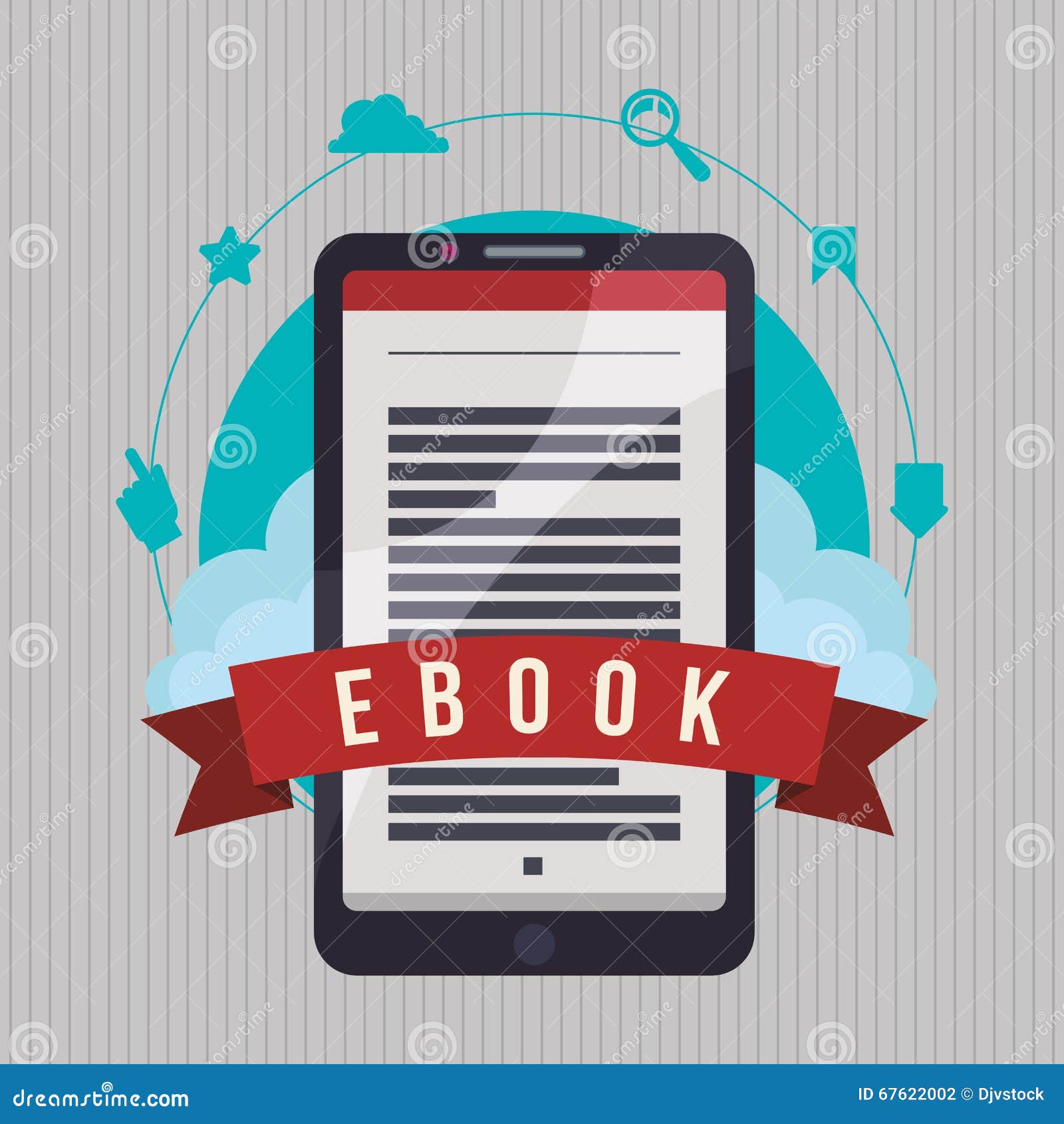 Ebook icon design stock vector. Illustration of elearning - 67622002