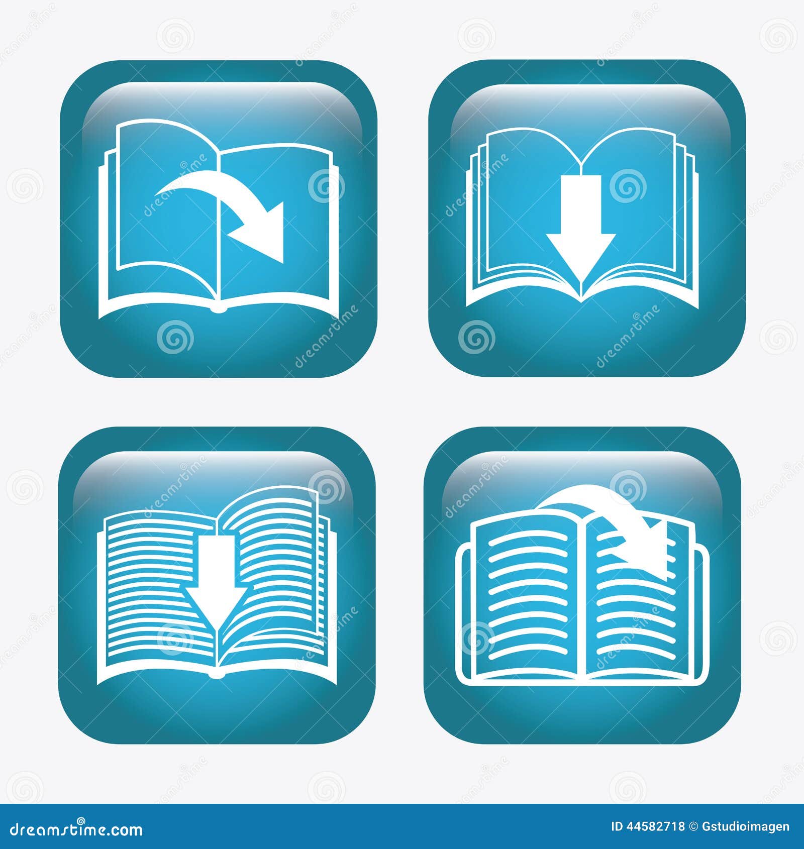 Ebook icon stock vector. Illustration of icon, computer - 44582718