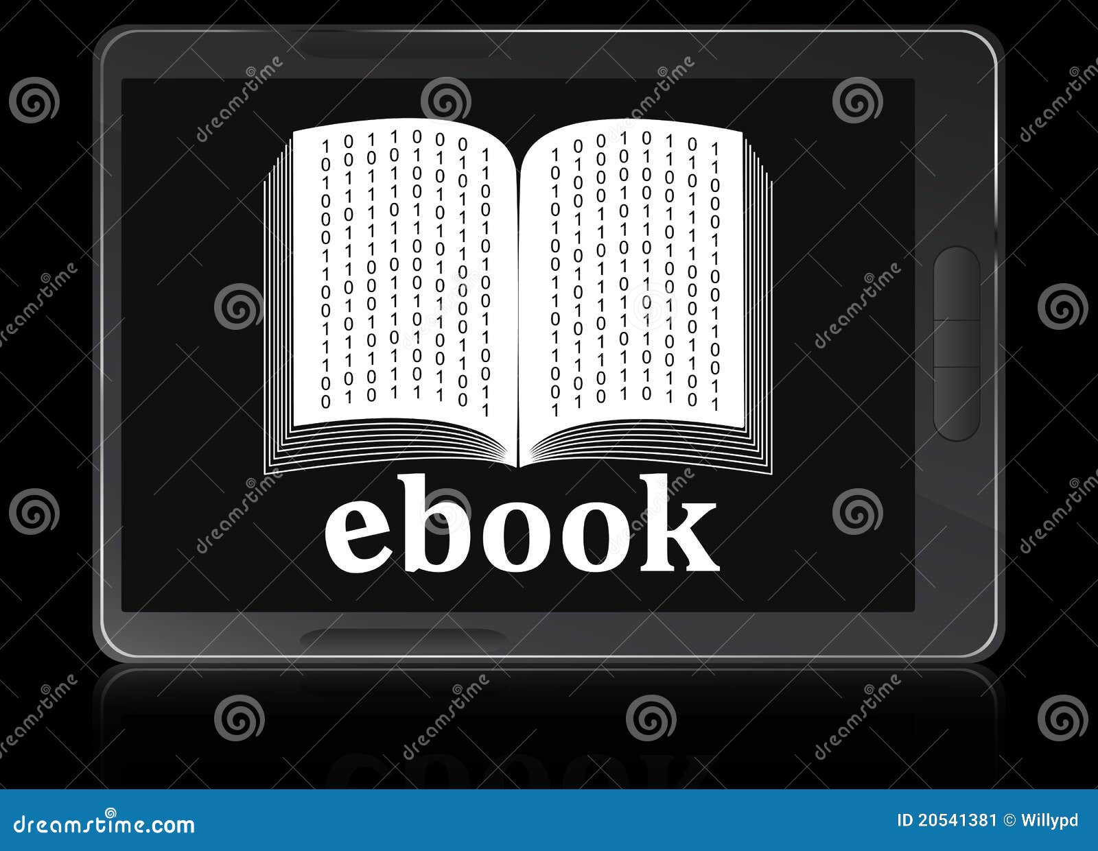 Ebook reader device stock vector. Illustration of electronics - 20541381