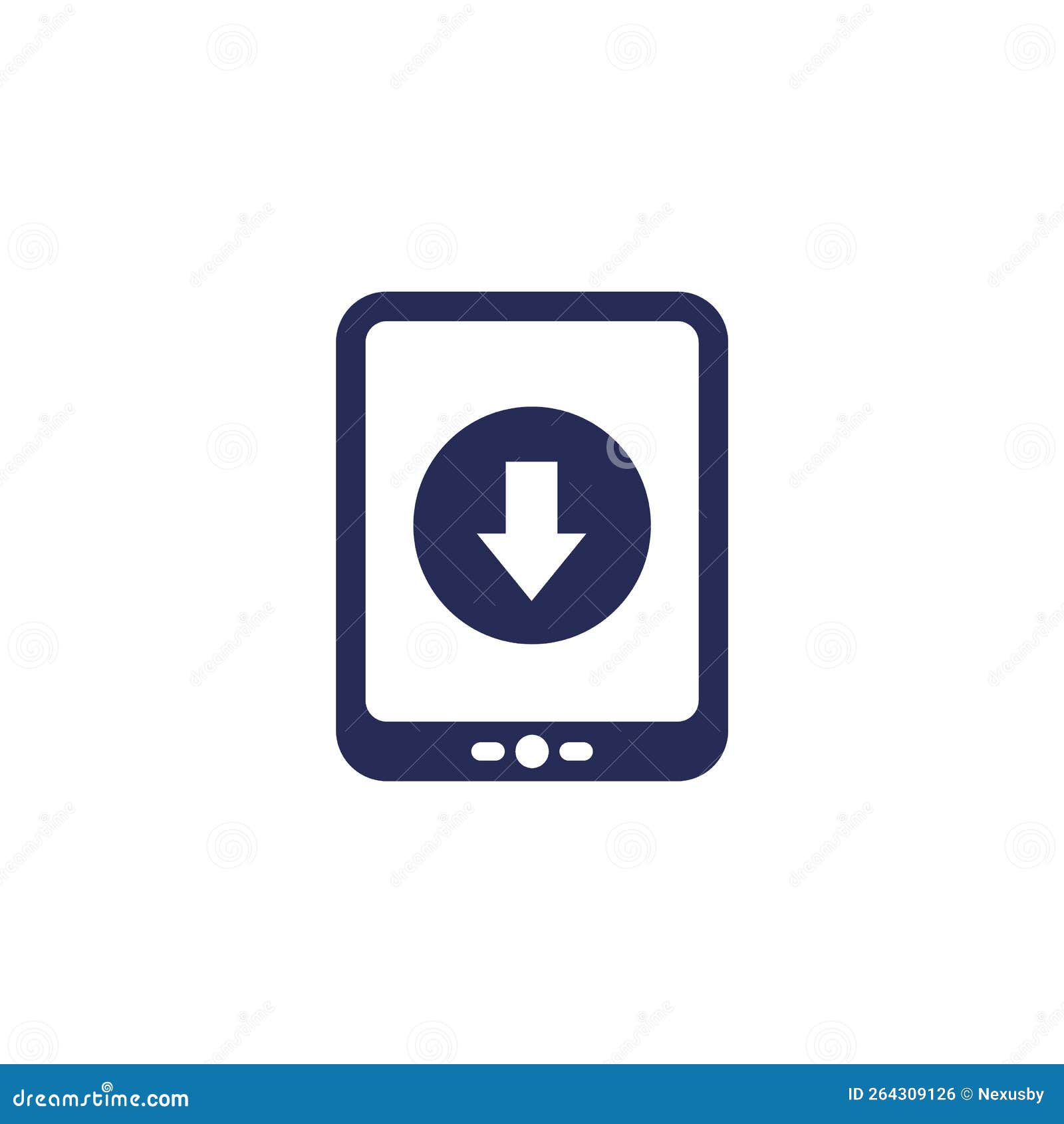 Ebook Reader Icon, Download a Book To Device Stock Vector ...