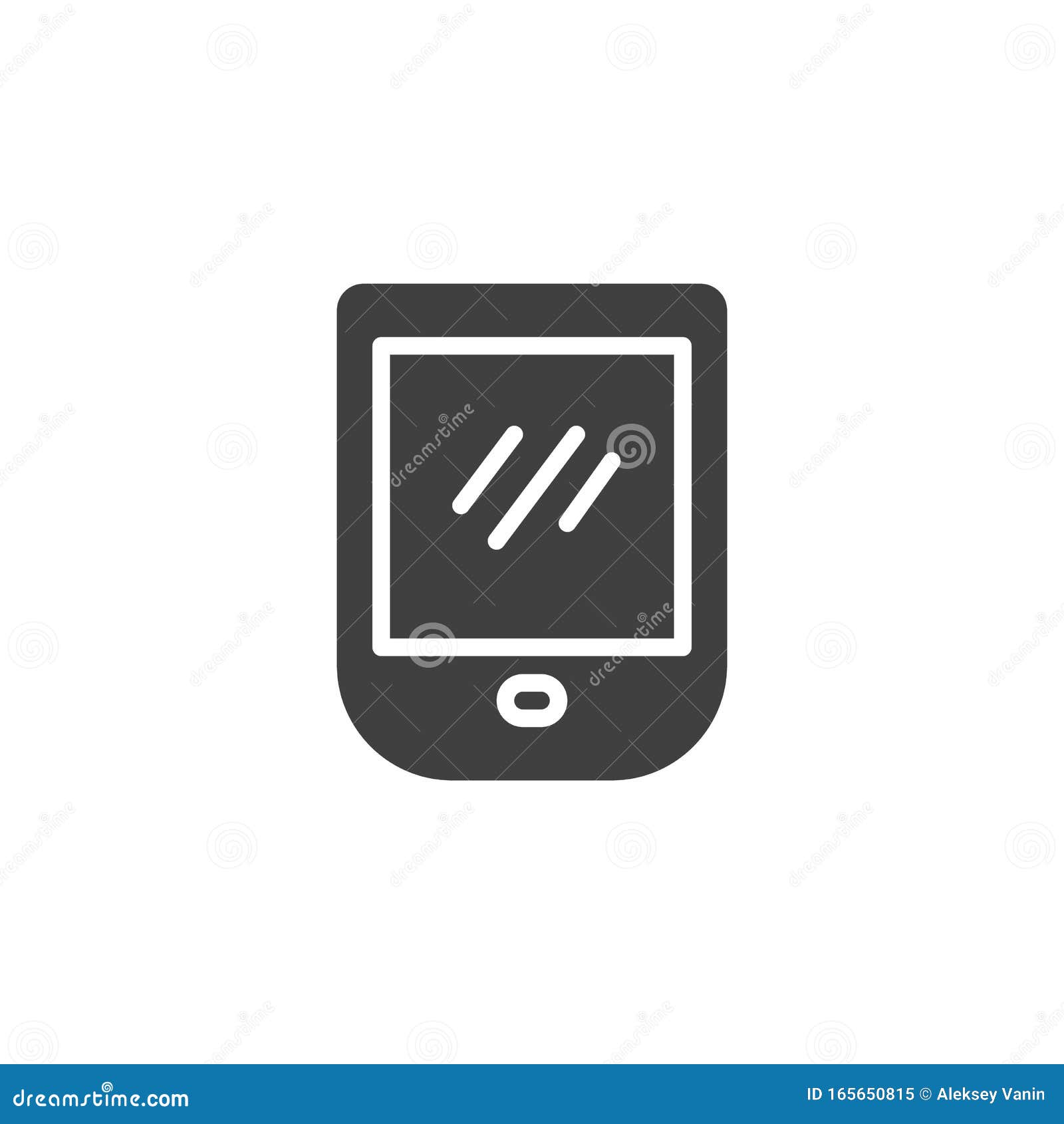 Ebook reader vector icon stock vector. Illustration of pictogram ...