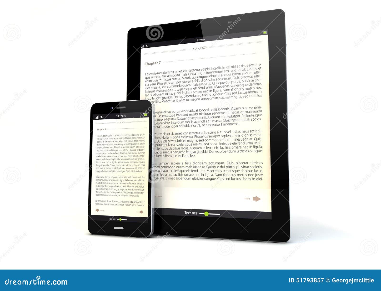 Ebook stock illustration. Illustration of media, icons - 51793857