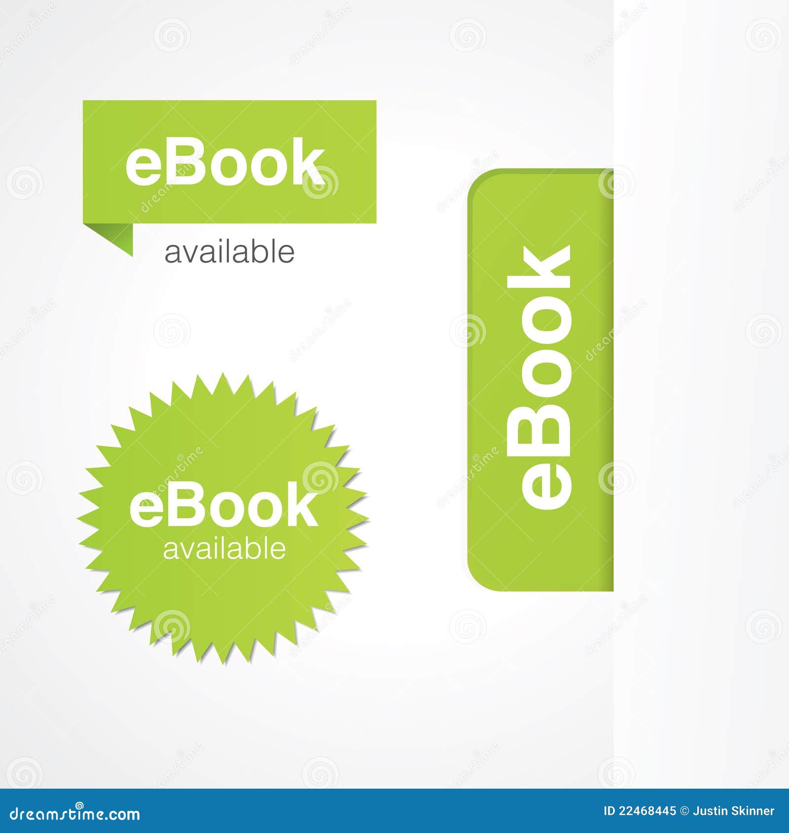 EBook Tabs And Stickers Cartoon Vector | CartoonDealer.com #22468445