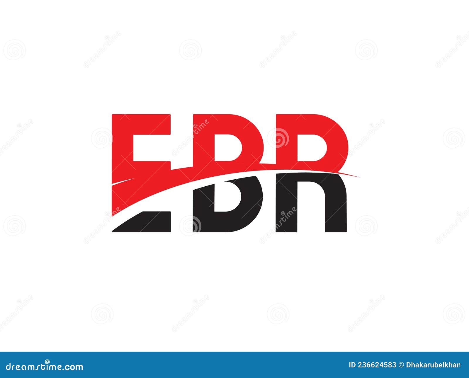 EBR Letter Initial Logo Design Vector Illustration Stock Vector ...