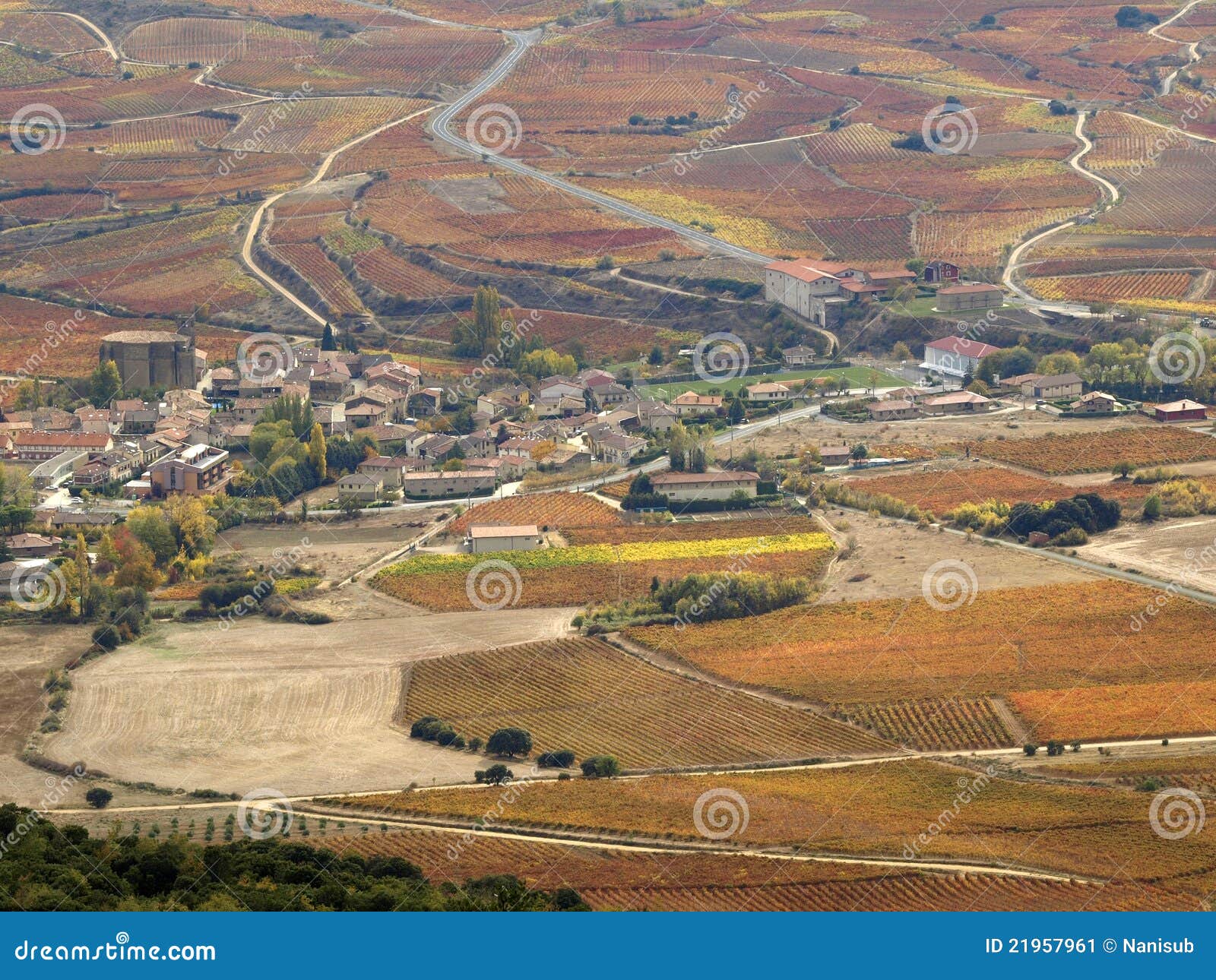 Ebro valley stock image. Image of ebro, valley, vineyards - 21957961