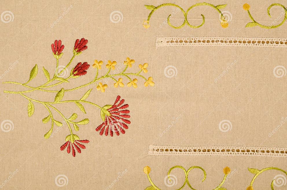 Ebroidered cloth stock image. Image of embroidery, crafts - 33574737