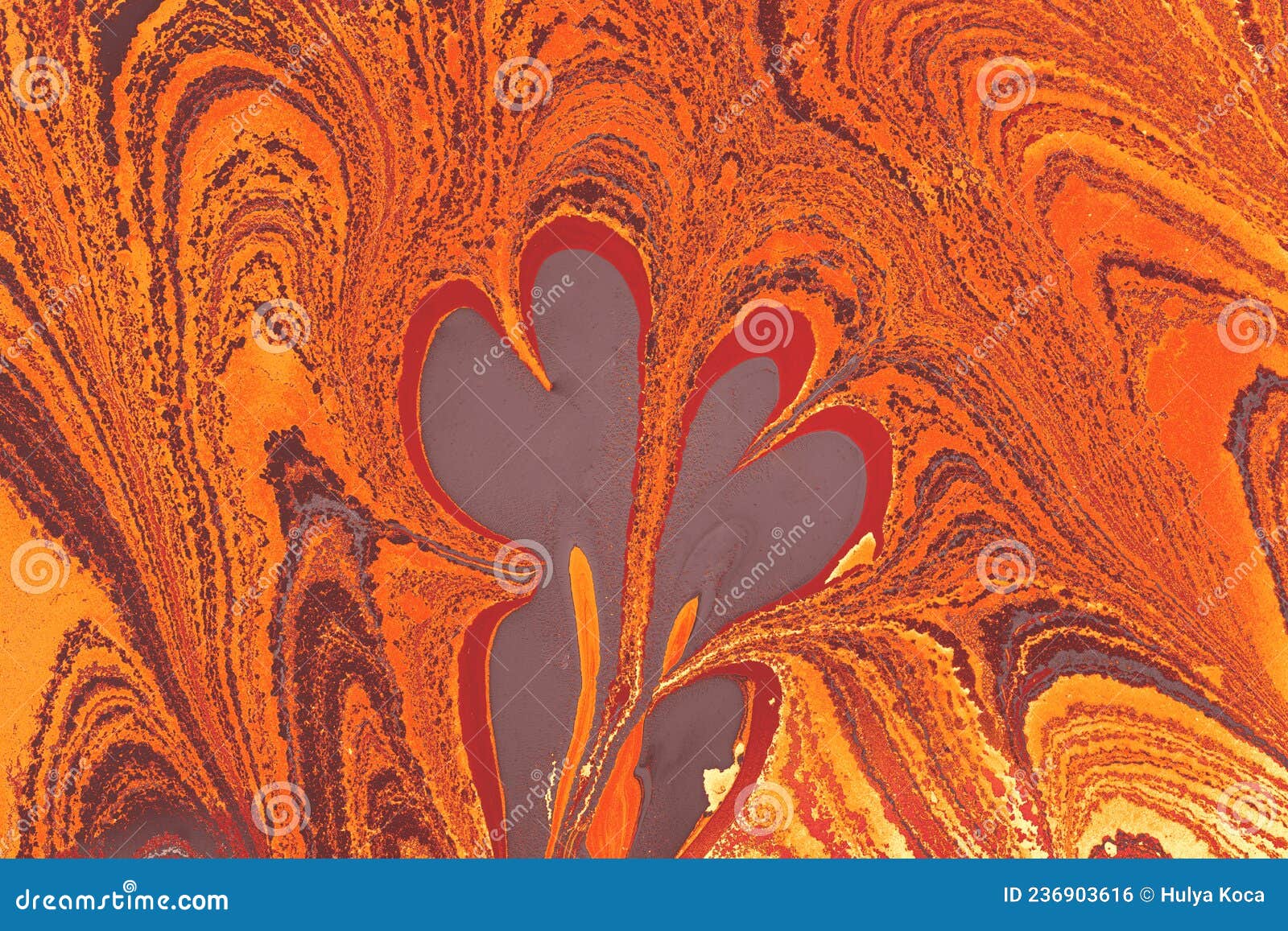 Ebru Art Background Marbling Texture Floral Patterns Stock Photo ...