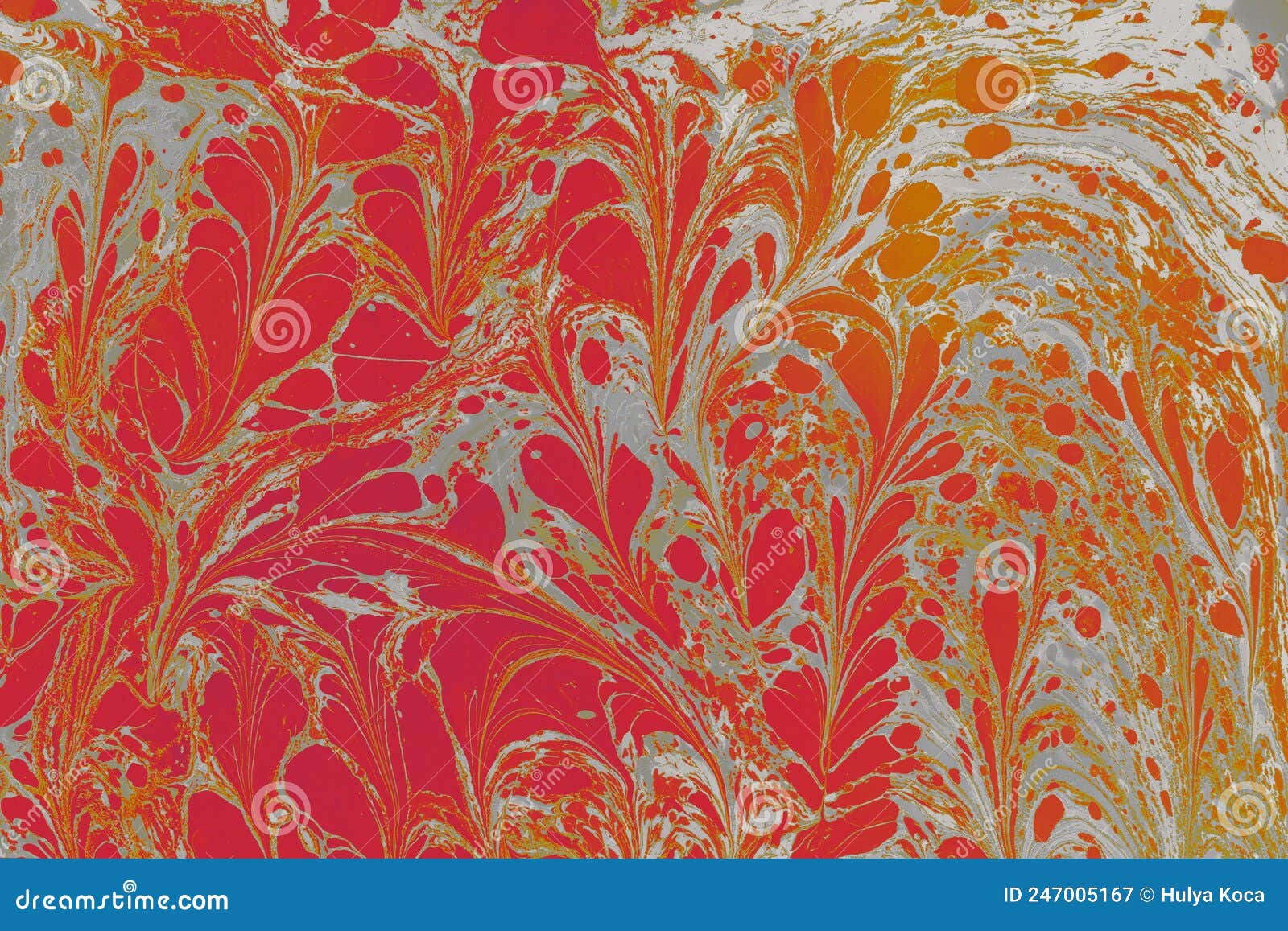 Ebru Art Background Marbling Texture Floral Patterns Stock Image ...