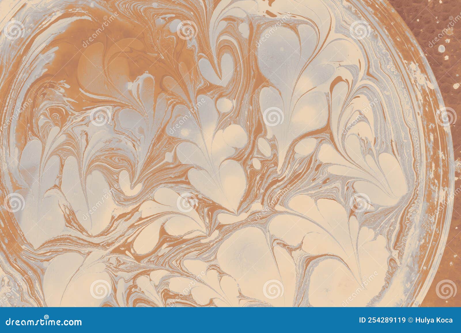 Ebru Art Background Marbling Texture Floral Patterns Stock Image ...