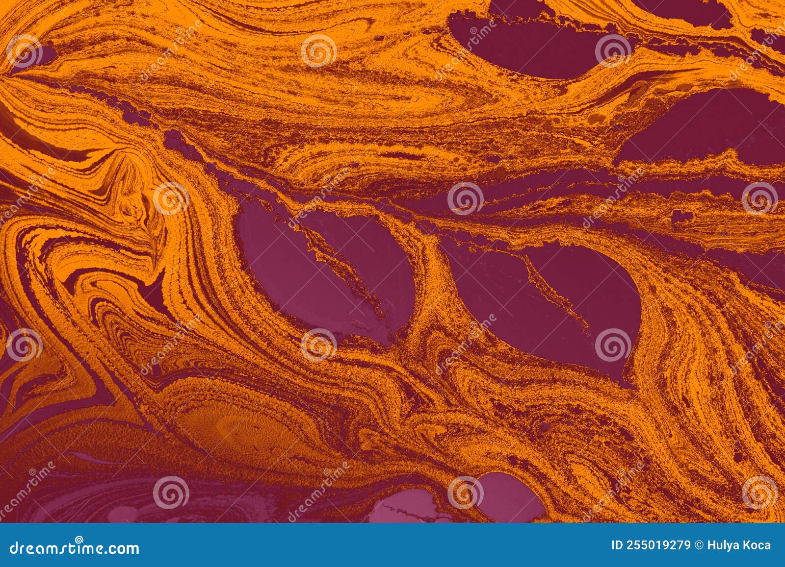Ebru Art Background Marbling Texture Floral Patterns Stock Image ...