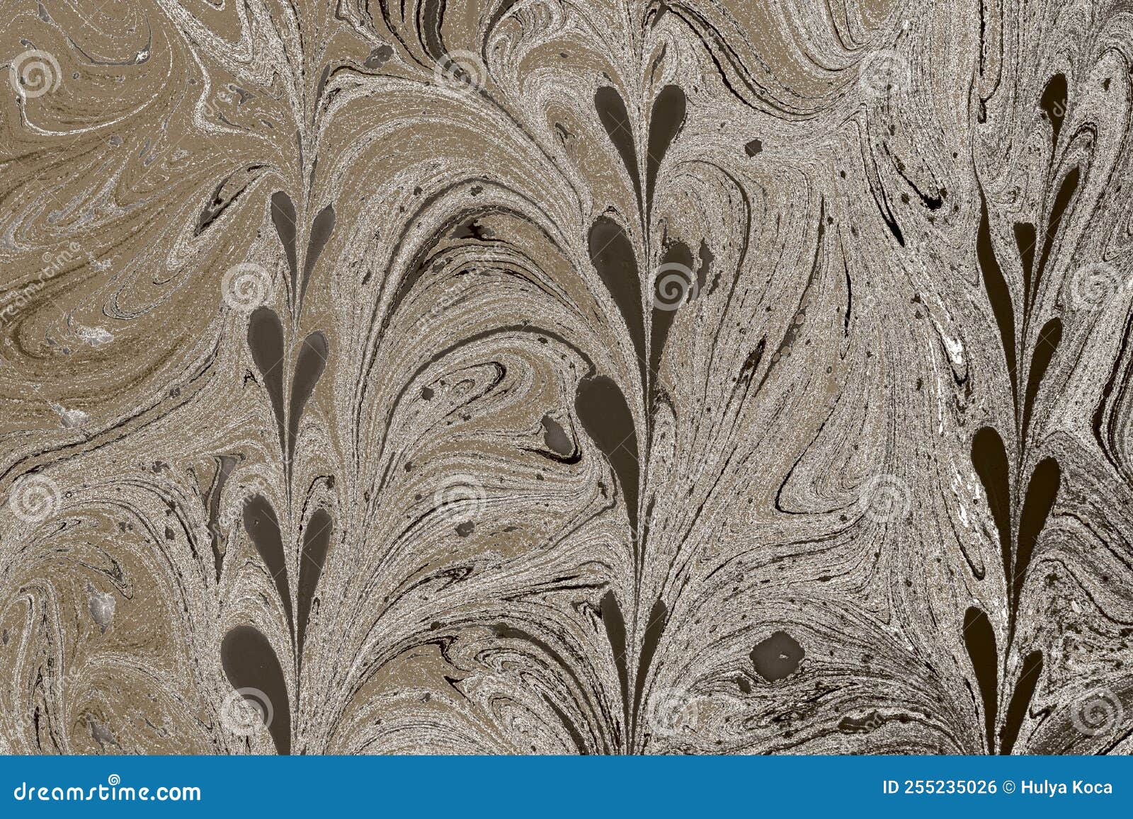 Ebru Art Background Marbling Texture Floral Patterns Stock Photo ...