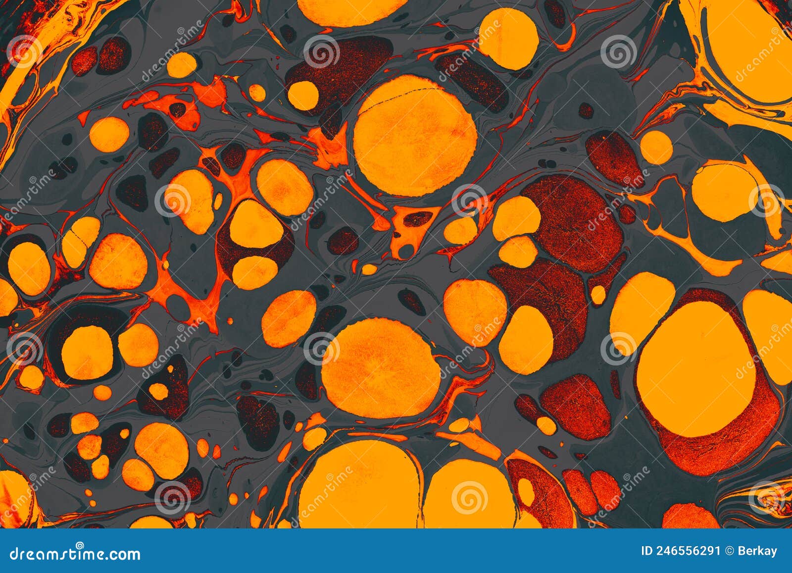 Ebru Marbling Effect Surface Pattern Design for Print Stock Image ...