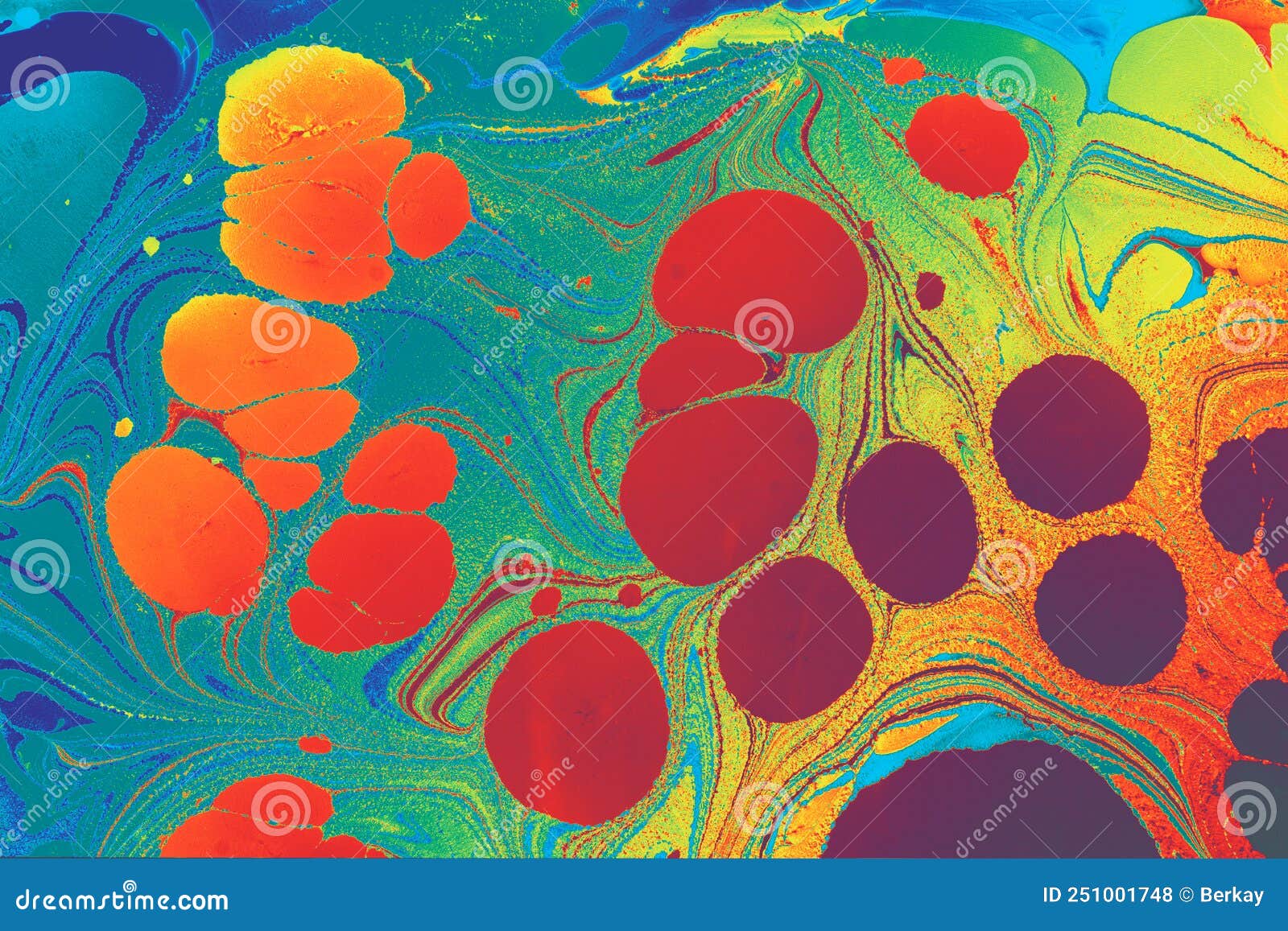 Ebru Marbling Effect Surface Pattern Design for Print Stock Photo ...