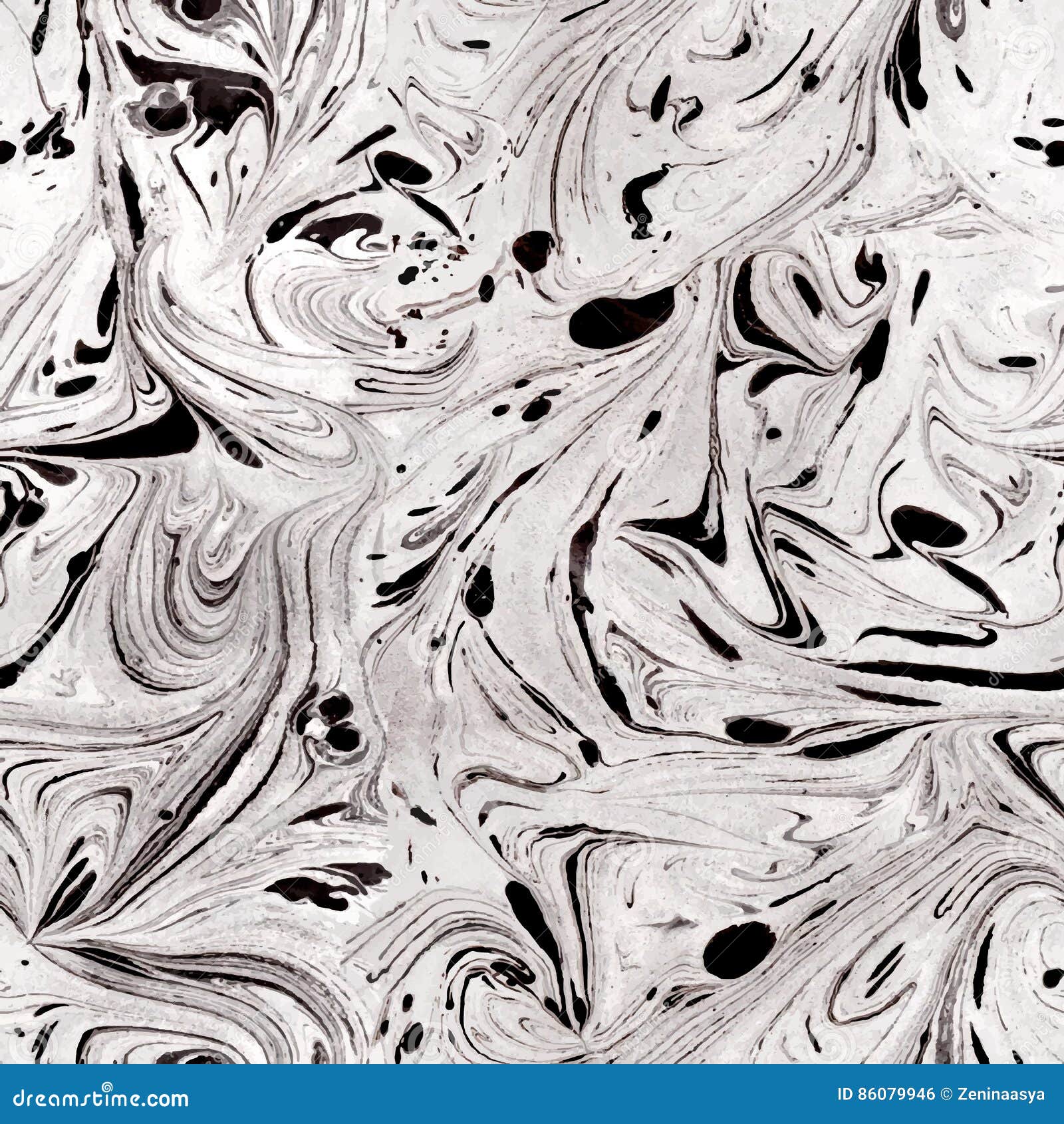 Ebru Seamless Vector Pattern Stock Vector - Illustration of messy ...