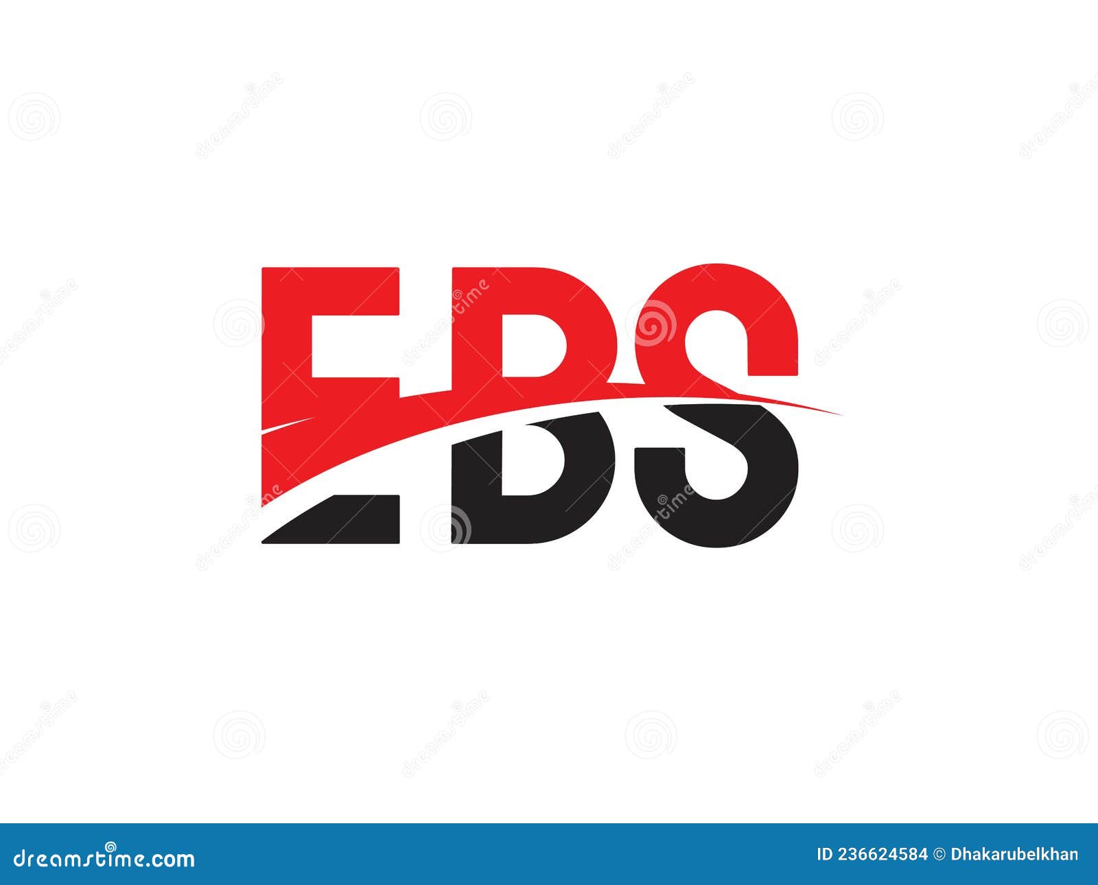 EBS Letter Initial Logo Design Vector Illustration Stock Vector ...
