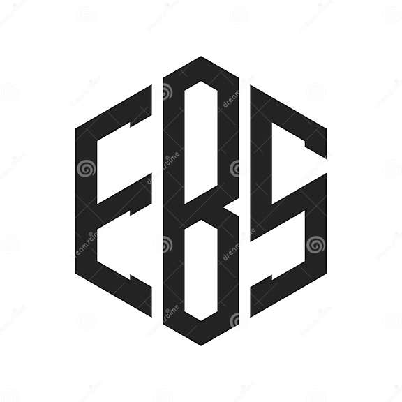 EBS Logo Design. Initial Letter EBS Monogram Logo Using Hexagon Shape ...