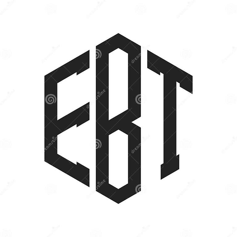EBT Logo Design. Initial Letter EBT Monogram Logo Using Hexagon Shape ...