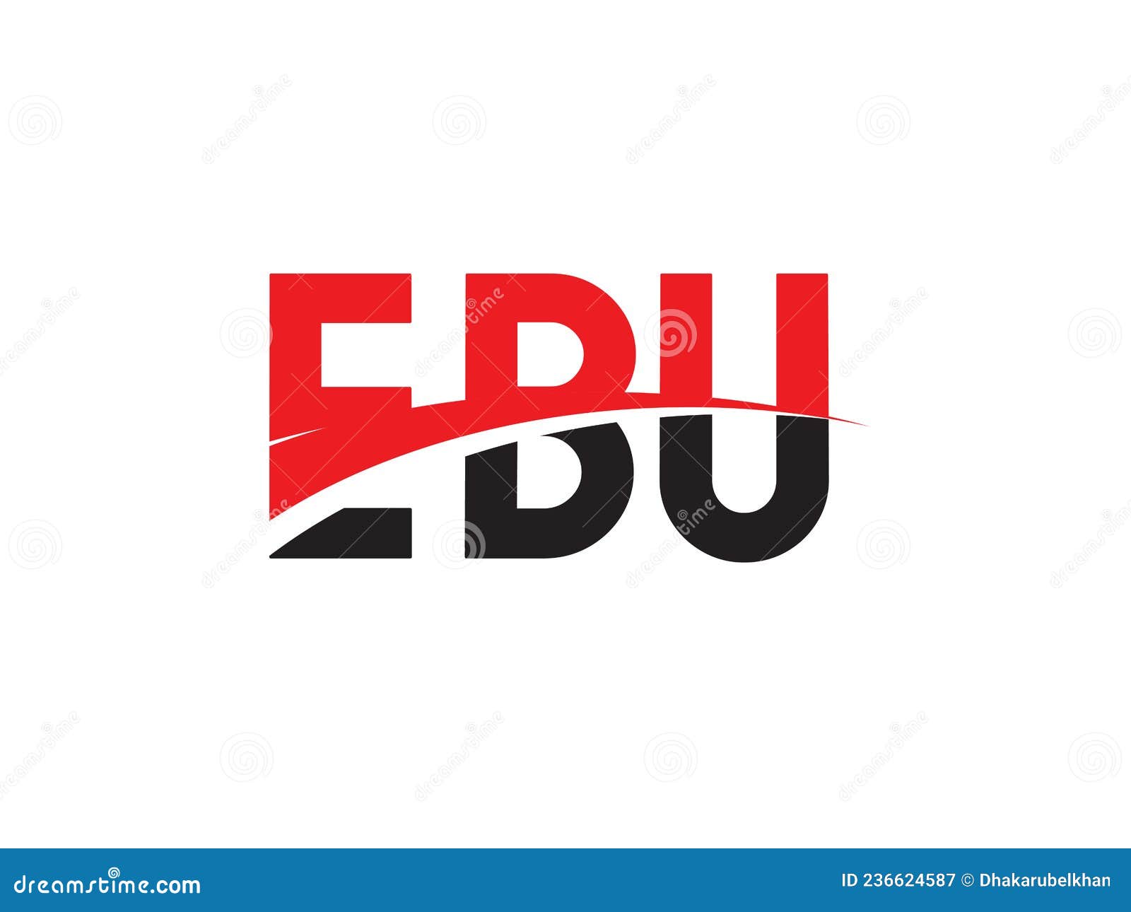 EBU Letter Initial Logo Design Vector Illustration Stock Vector ...