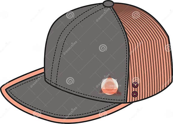 Sporty Head Wear Cap for Unisex Stock Vector - Illustration of plaited ...