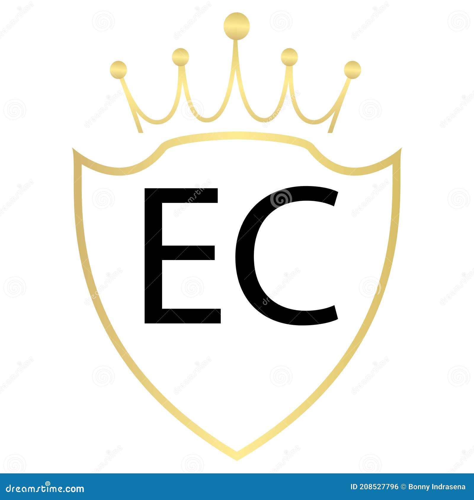 EC Letter Logo Design with Simple Style Stock Vector - Illustration of ...