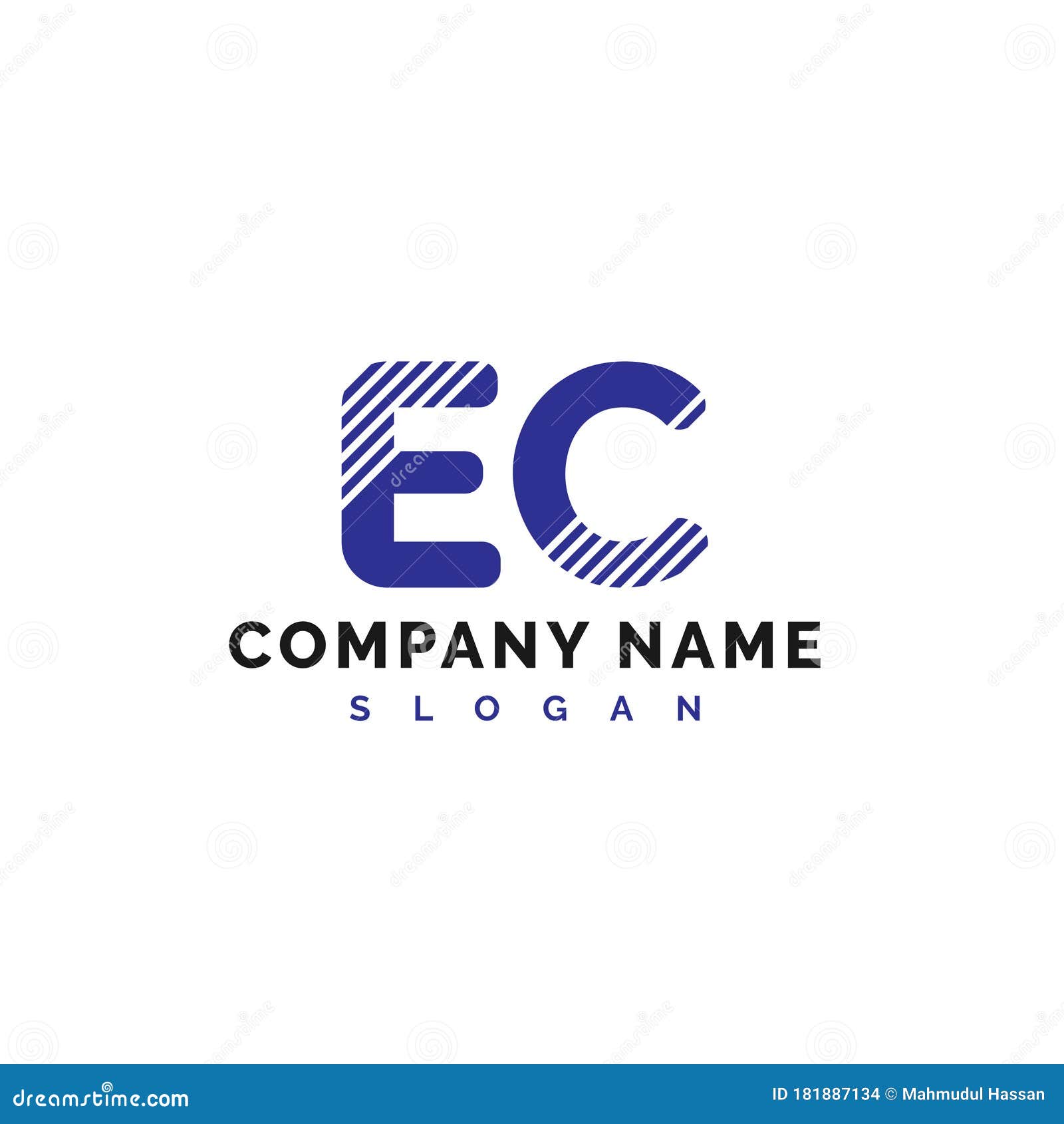 EC Letter Logo Design. EC Letter Logo Vector Illustration - Vector ...