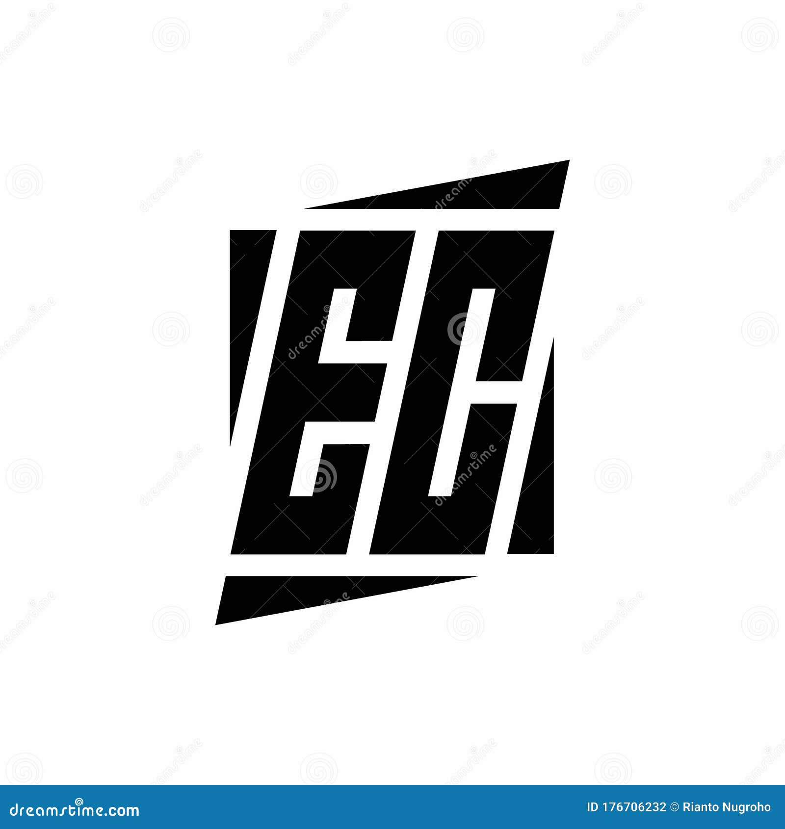 EC Logo Monogram with Modern Style Concept Design Template Stock Vector ...