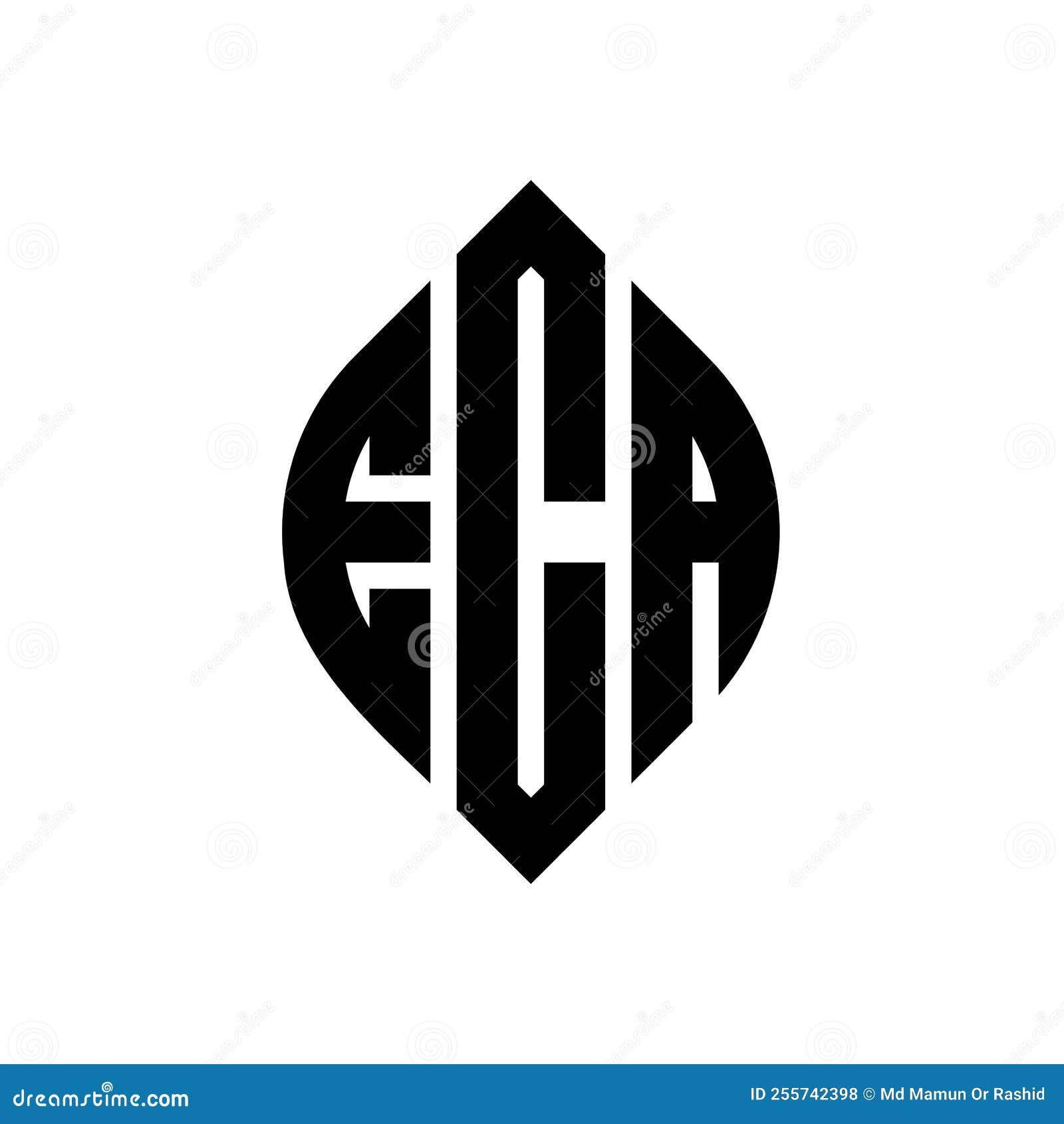 ECA Circle Letter Logo Design With Circle And Ellipse Shape. ECA ...