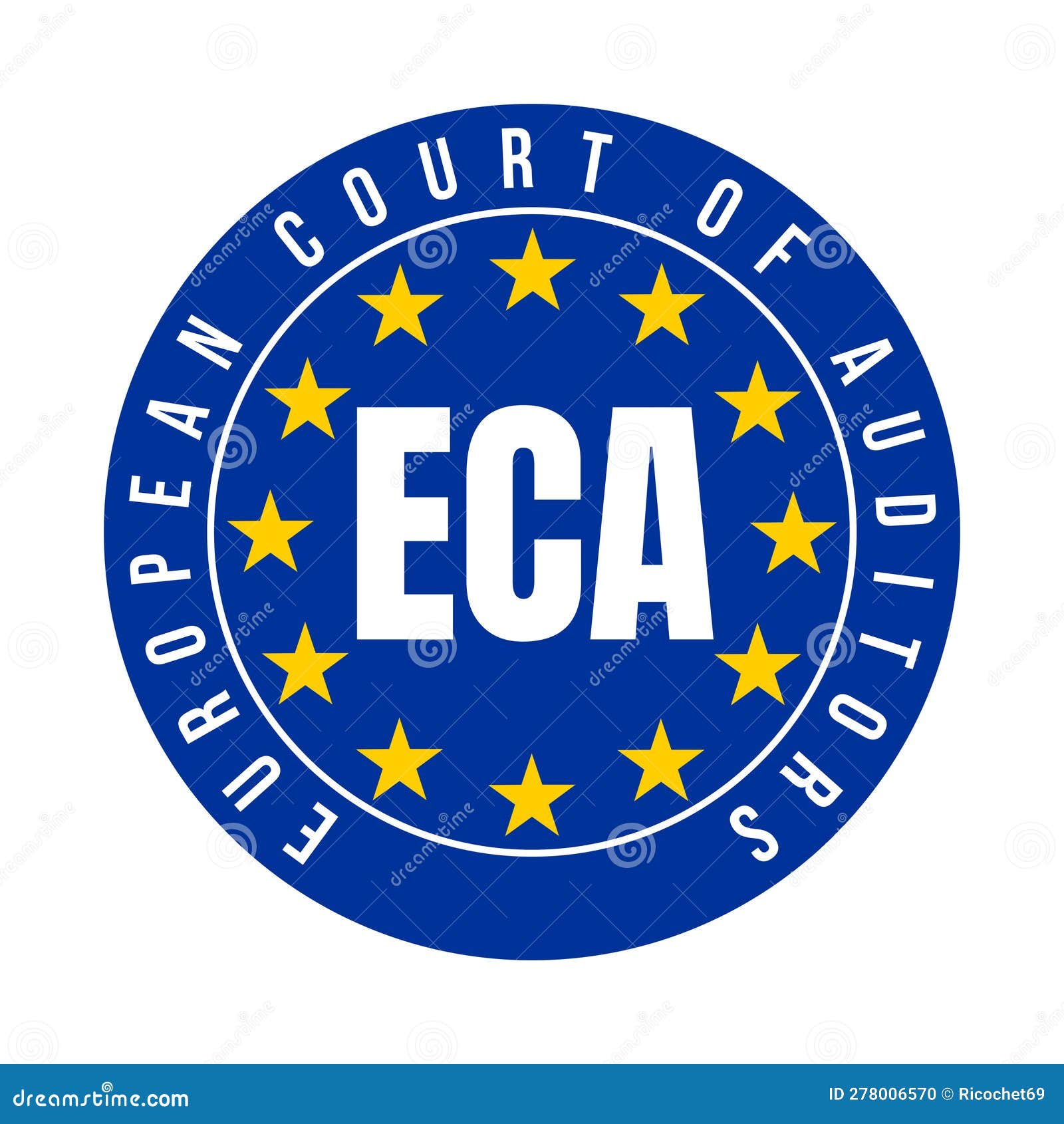ECA European Court of Auditors Symbol Icon Editorial Image ... ECA European Court of Auditors Symbol Icon Editorial Image ...