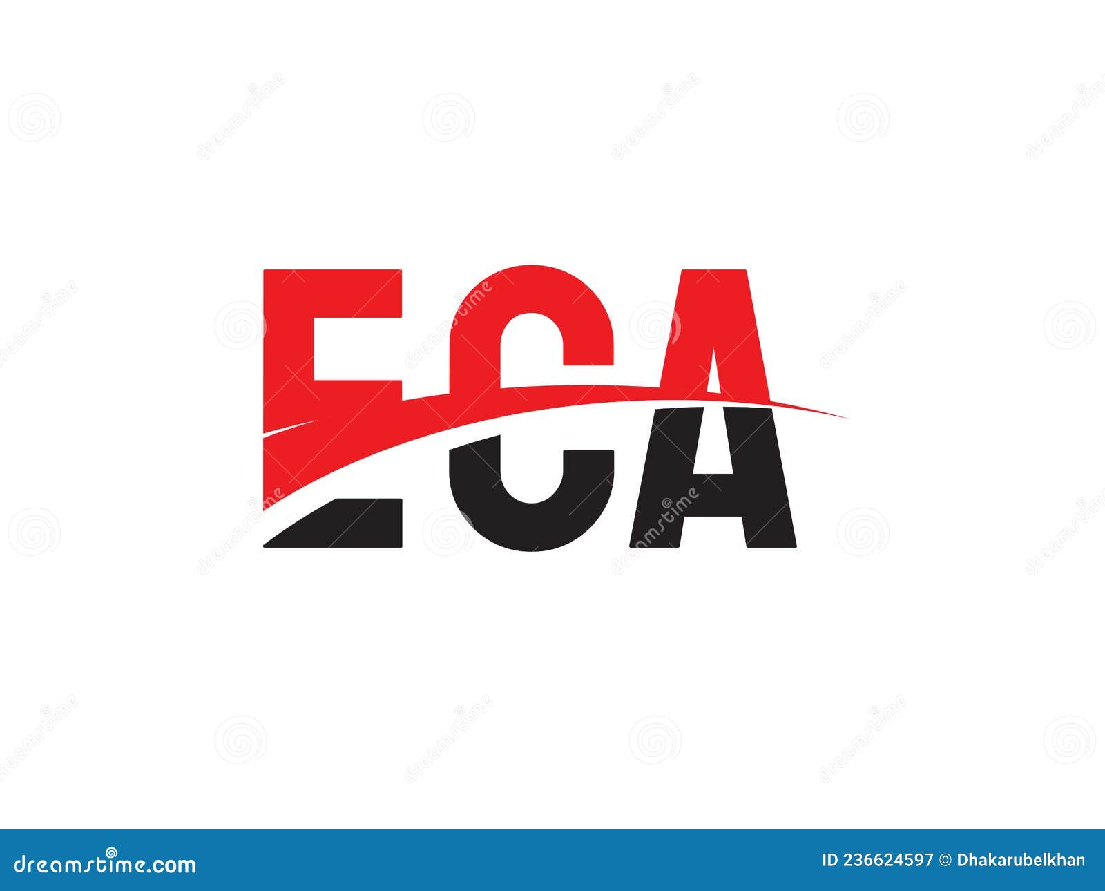 ECA Letter Initial Logo Design Vector Illustration Stock Vector ...