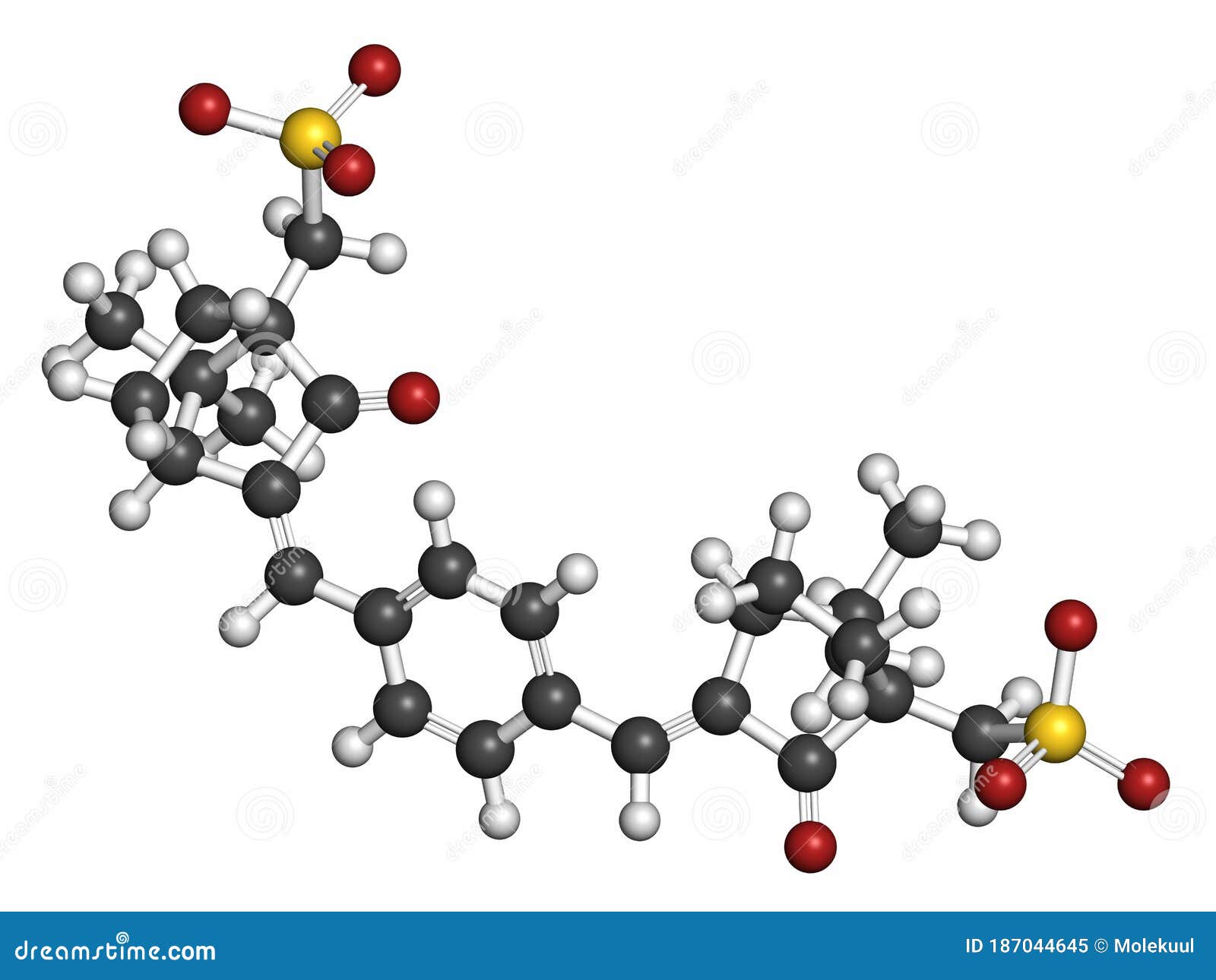 Ecamsule Sunscreen Molecule UV Filter. Skeletal Formula. Vector ...