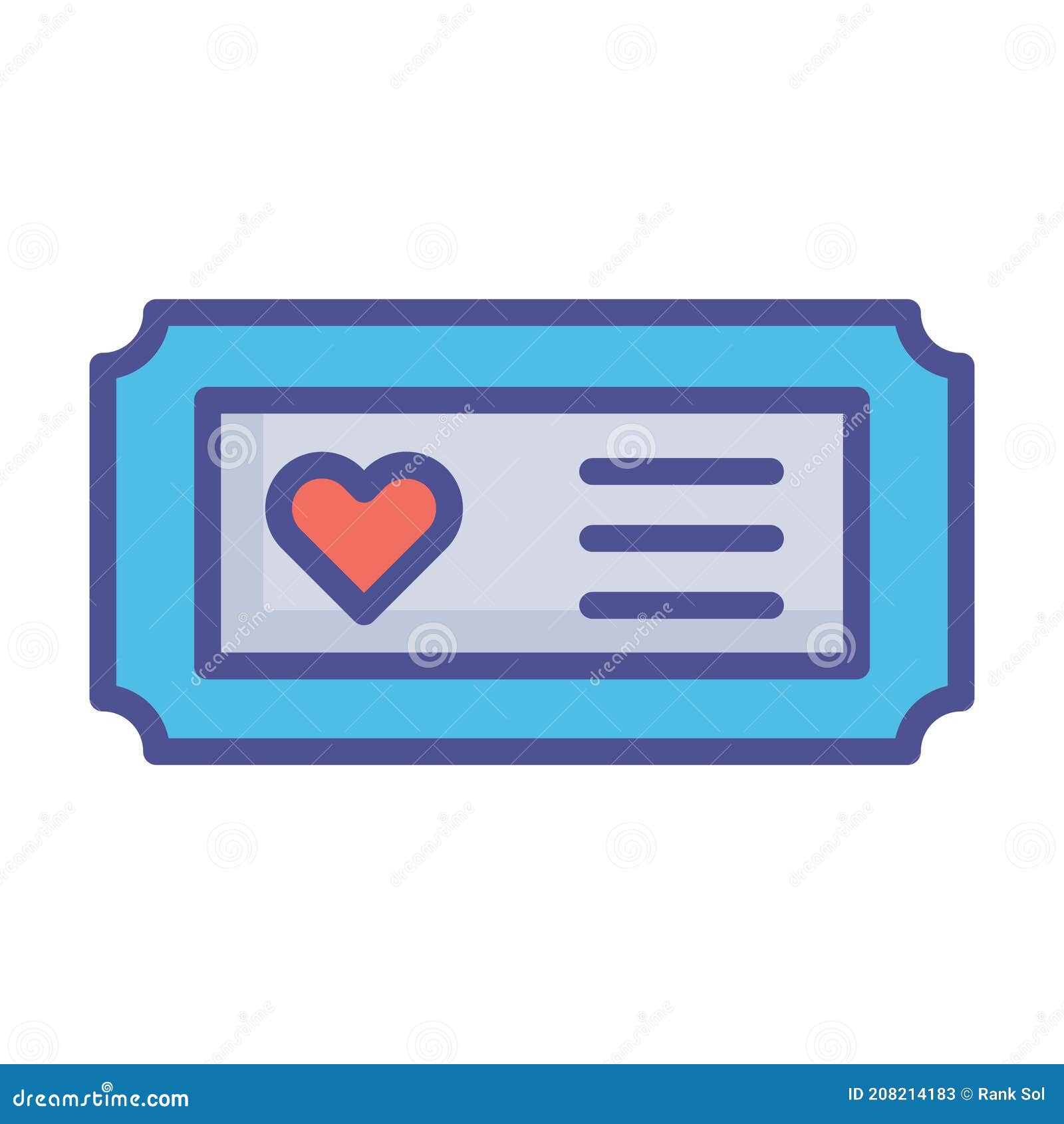 Ecard Isolated Vector Icon that Can Be Easily Modified or Edited Stock ...
