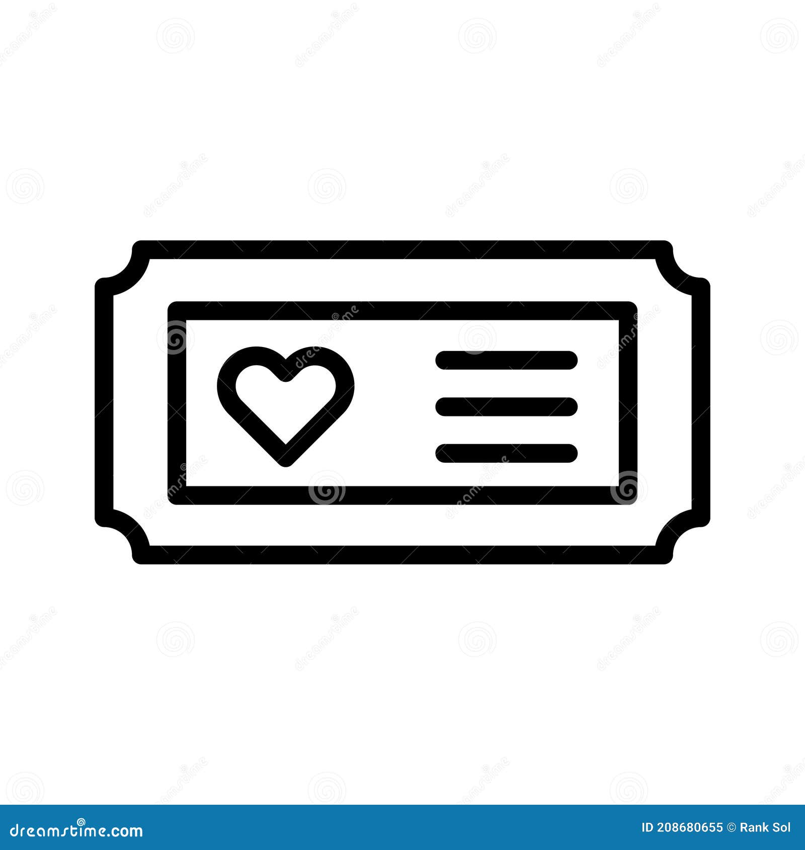 Ecard Isolated Vector Icon that Can Be Easily Modified or Edited Stock ...