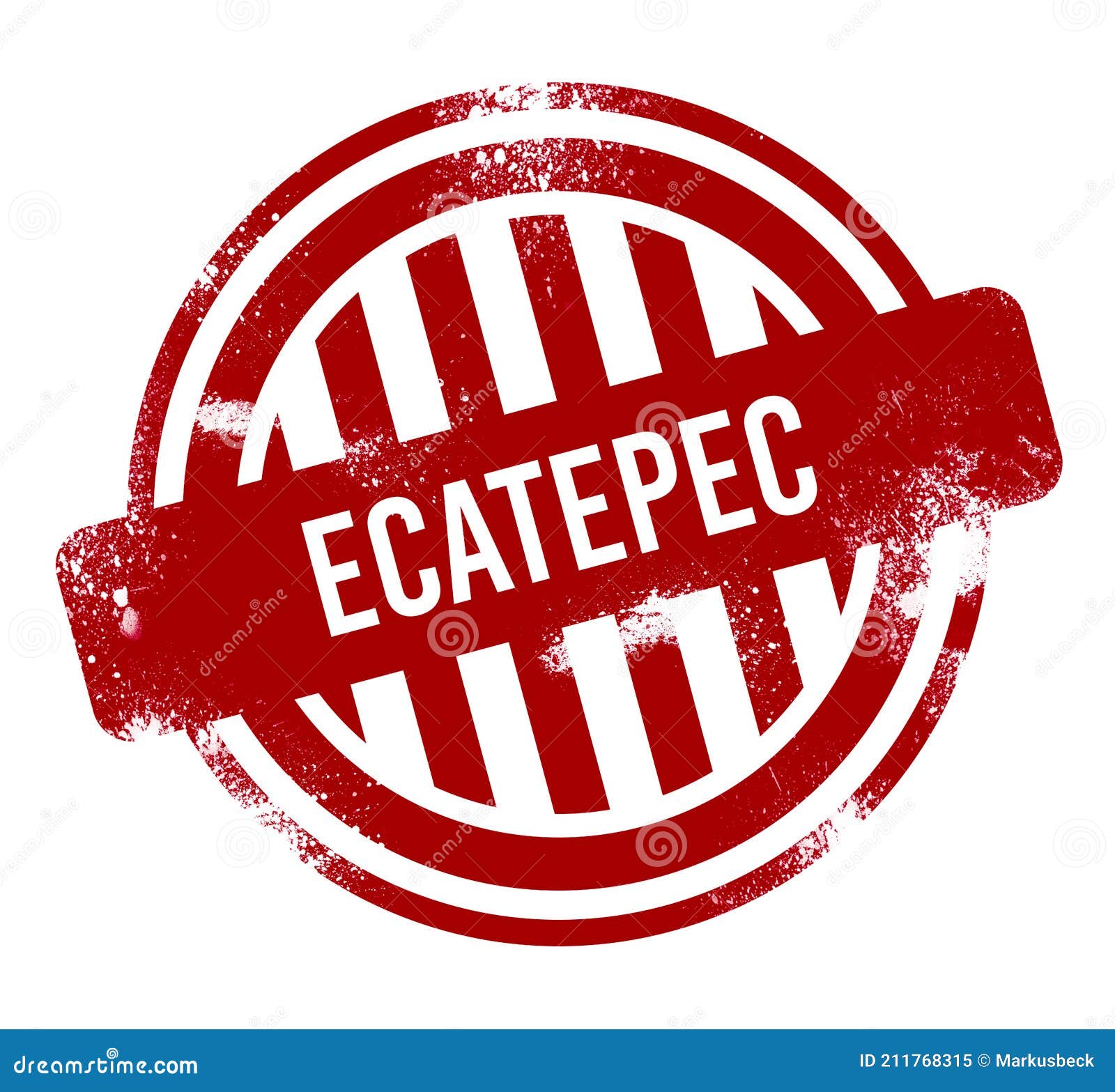Ecatepec - Red Grunge Button, Stamp Stock Illustration - Illustration ...