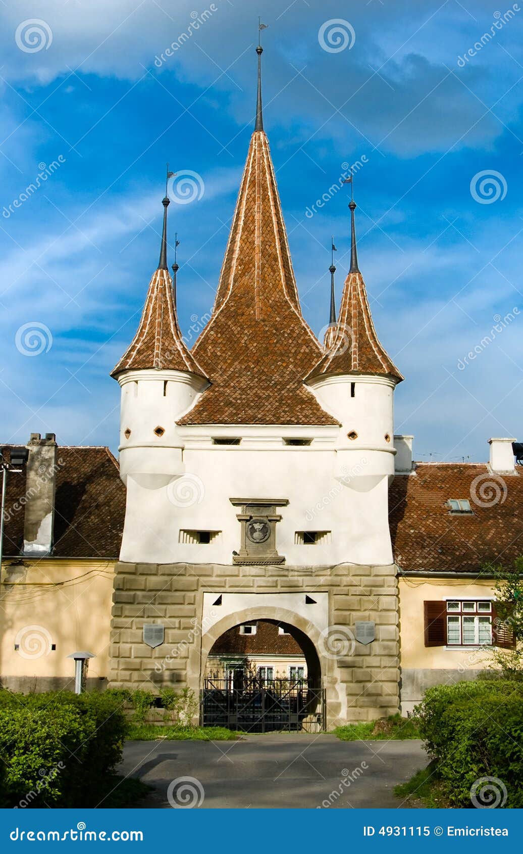Ecaterin Gate Brasov Romania Stock Image - Image of brick, history: 4931115