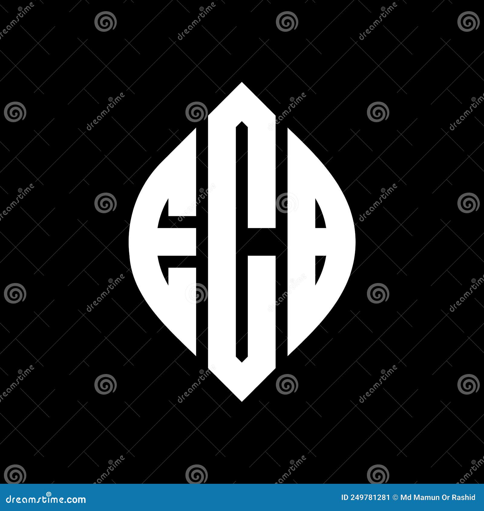 ECB Circle Letter Logo Design with Circle and Ellipse Shape. ECB ...