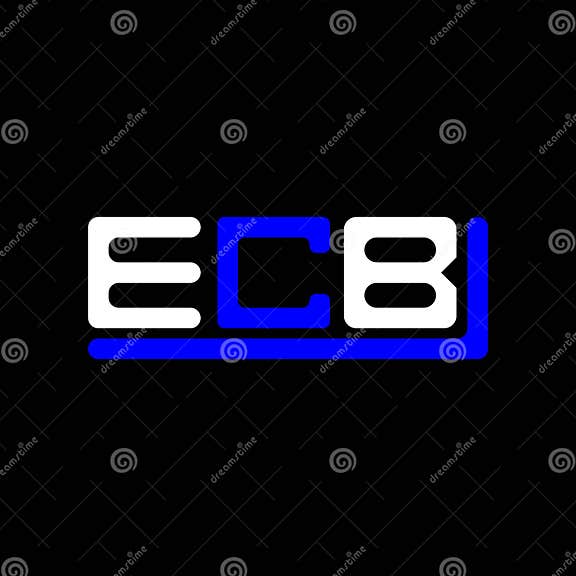 ECB Letter Logo Creative Design with Vector Graphic, ECB Stock Vector ...