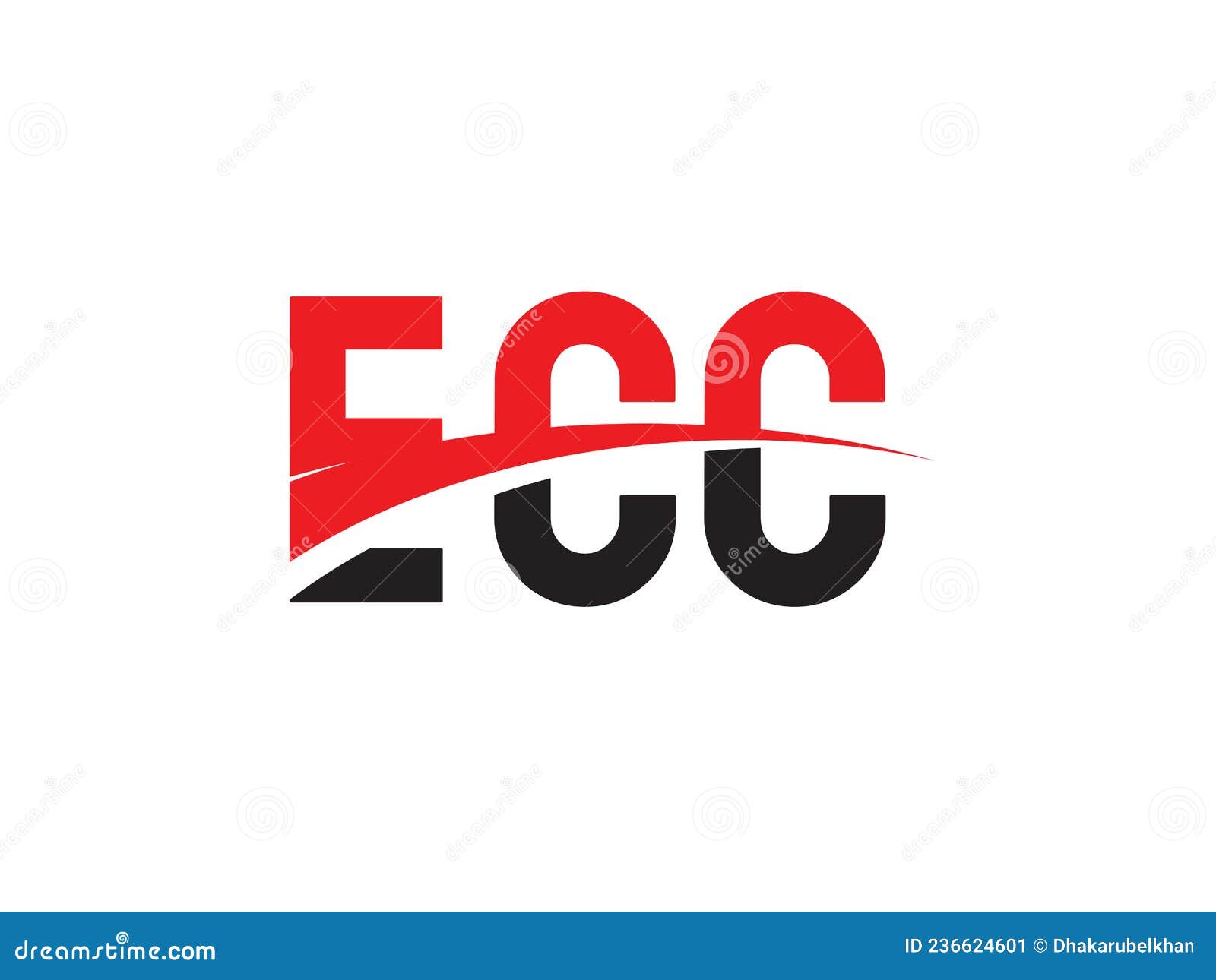 ECC Letter Initial Logo Design Vector Illustration Stock Vector ...