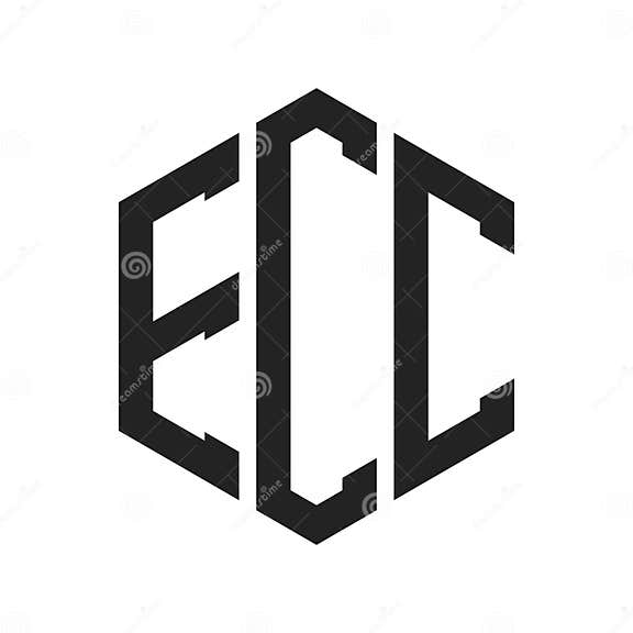 ECC Logo Design. Initial Letter ECC Monogram Logo Using Hexagon Shape ...