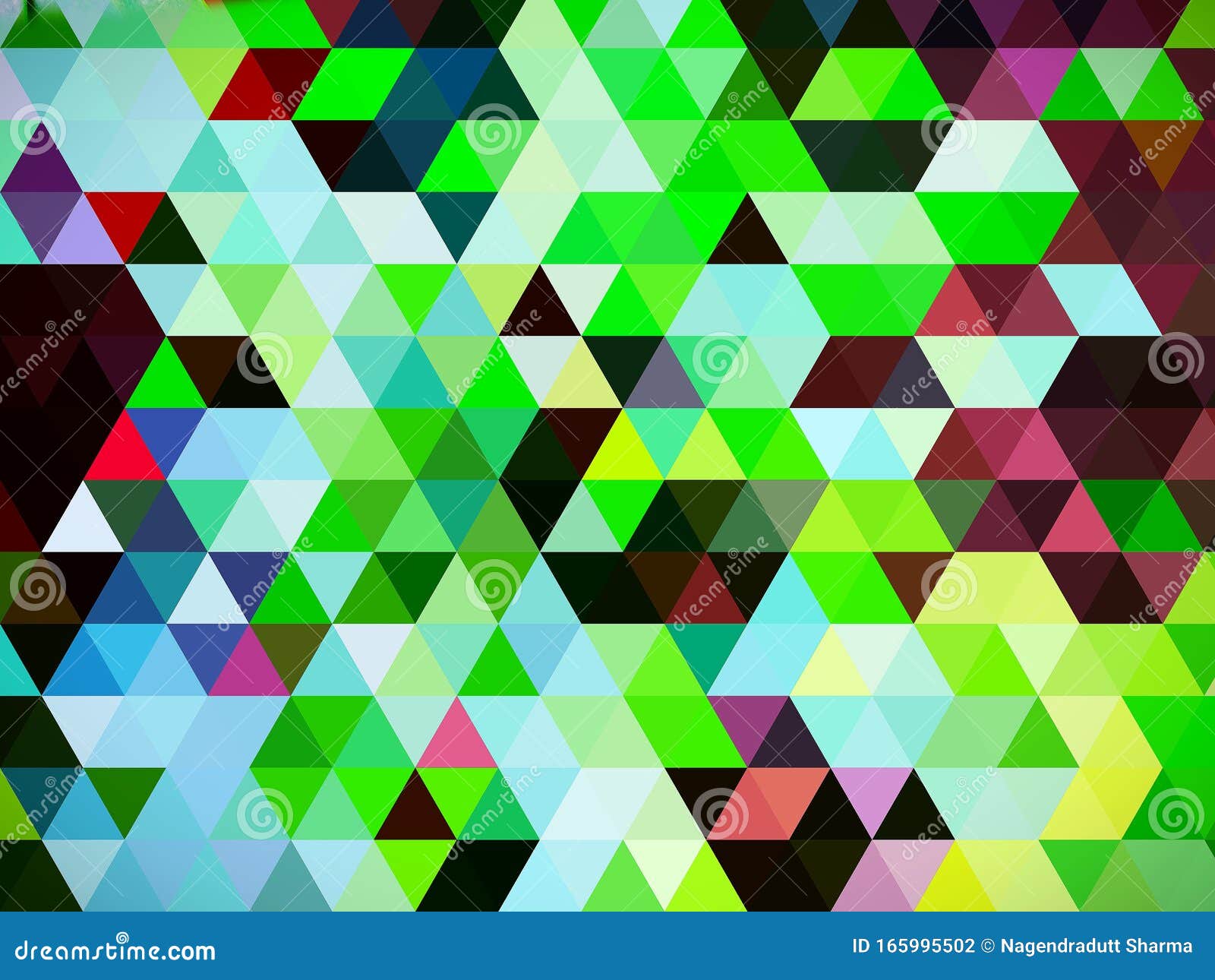An Eccentric Drop-dead Illustration of Multicolor Pattern of Geometric ...